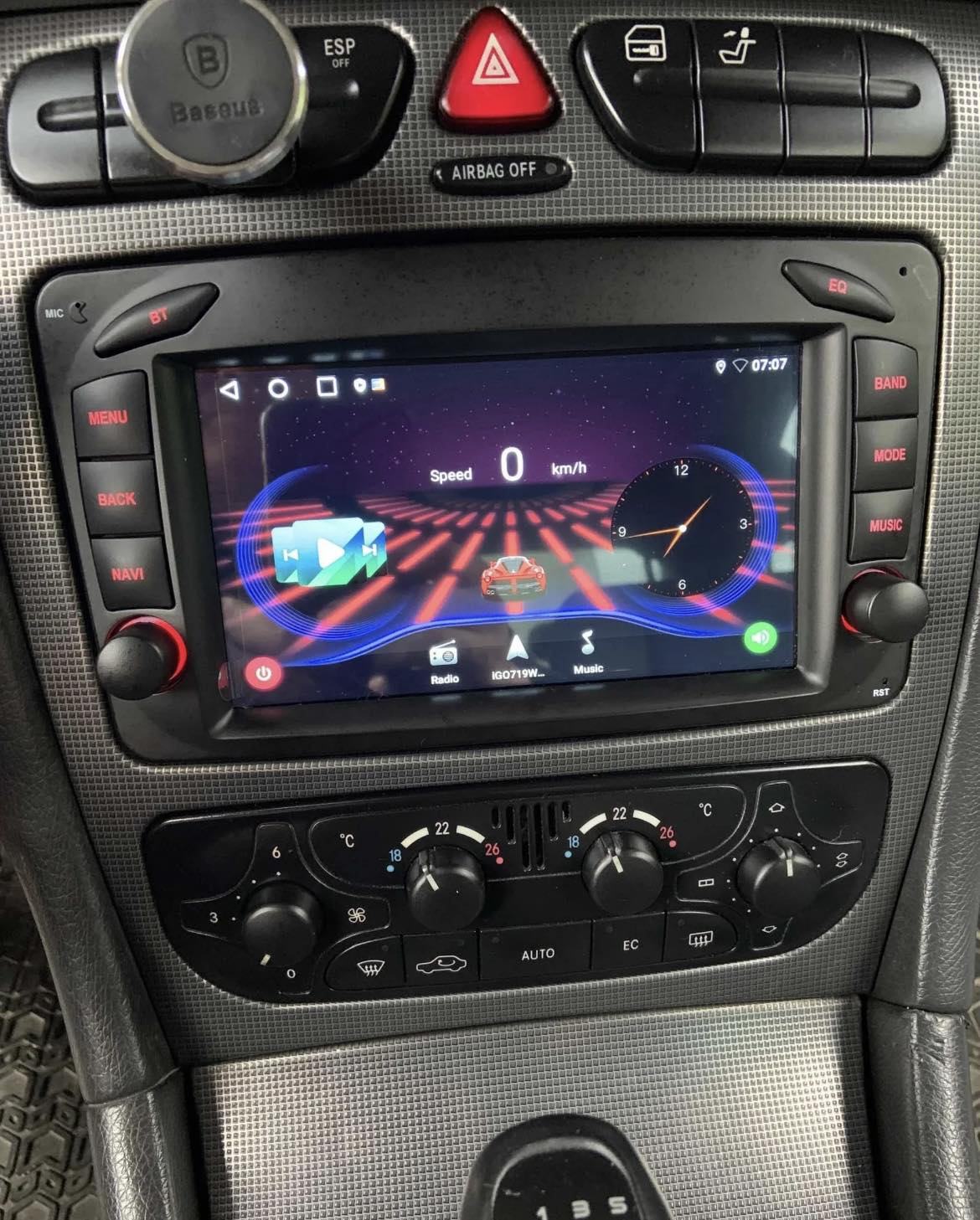 Mercedes CLK W209 W210 W203 Android Multimedija Navigacija 2GB