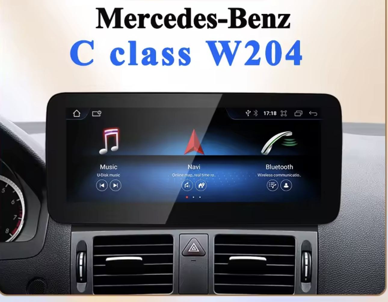 Mercedes W204 GLC W446 CARPLAY ANDROID multimedija navigacija android