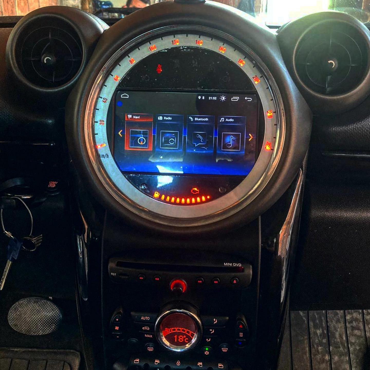 Mini Cooper R56 R60 Android Multimedija GPS Display Navigacija