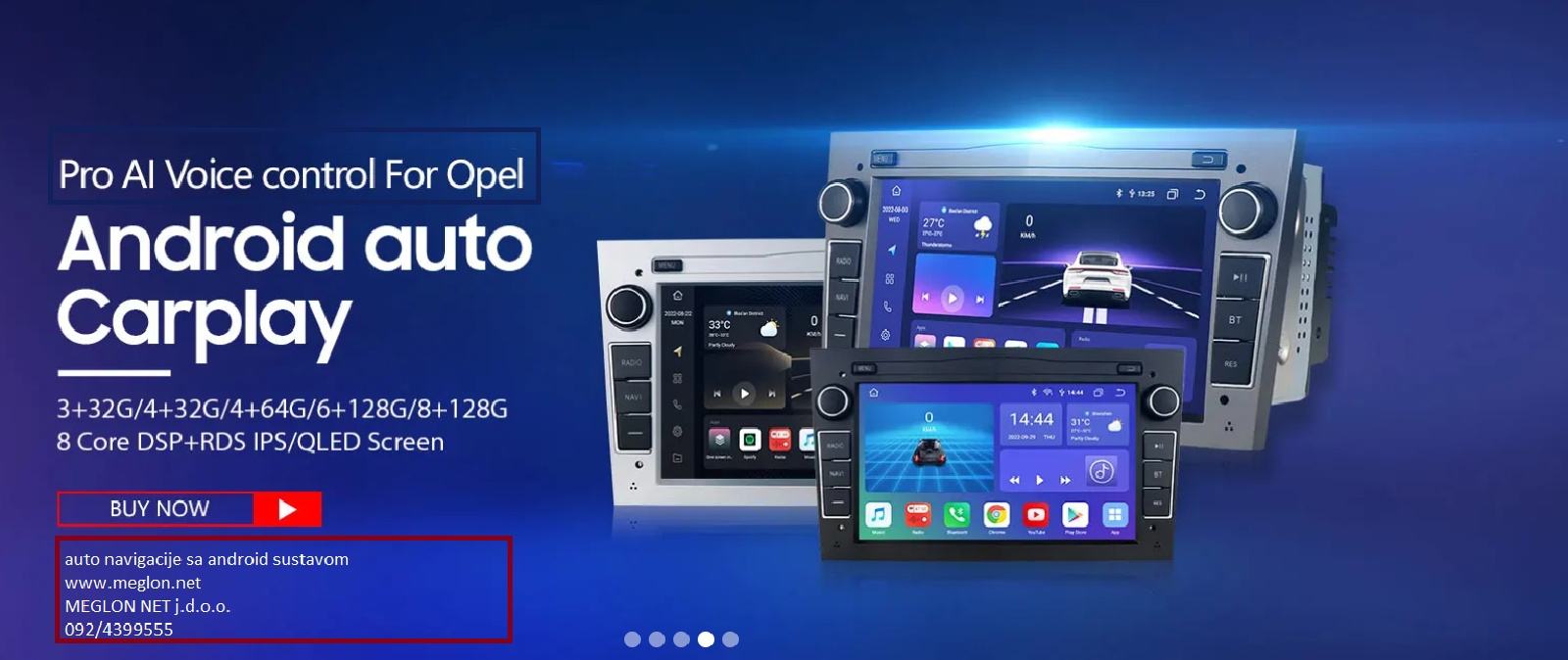 Android auto radio, navigacija multimedija za Opel 2. Din android