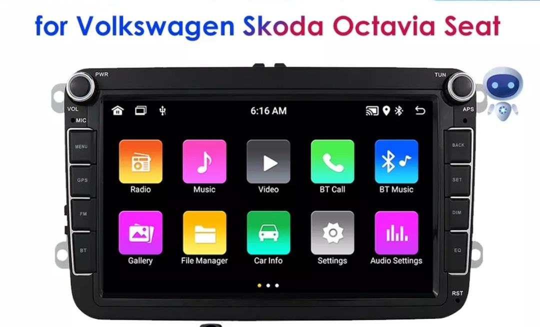 ORIGINAL ANDROID za VW Golf 5 6 Multimedija Navigacija + kamera