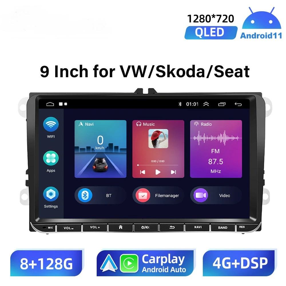 VW GOLF 5, GOLF 6 MULTIMEDIJA NAVIGACIJA ANDROID 10