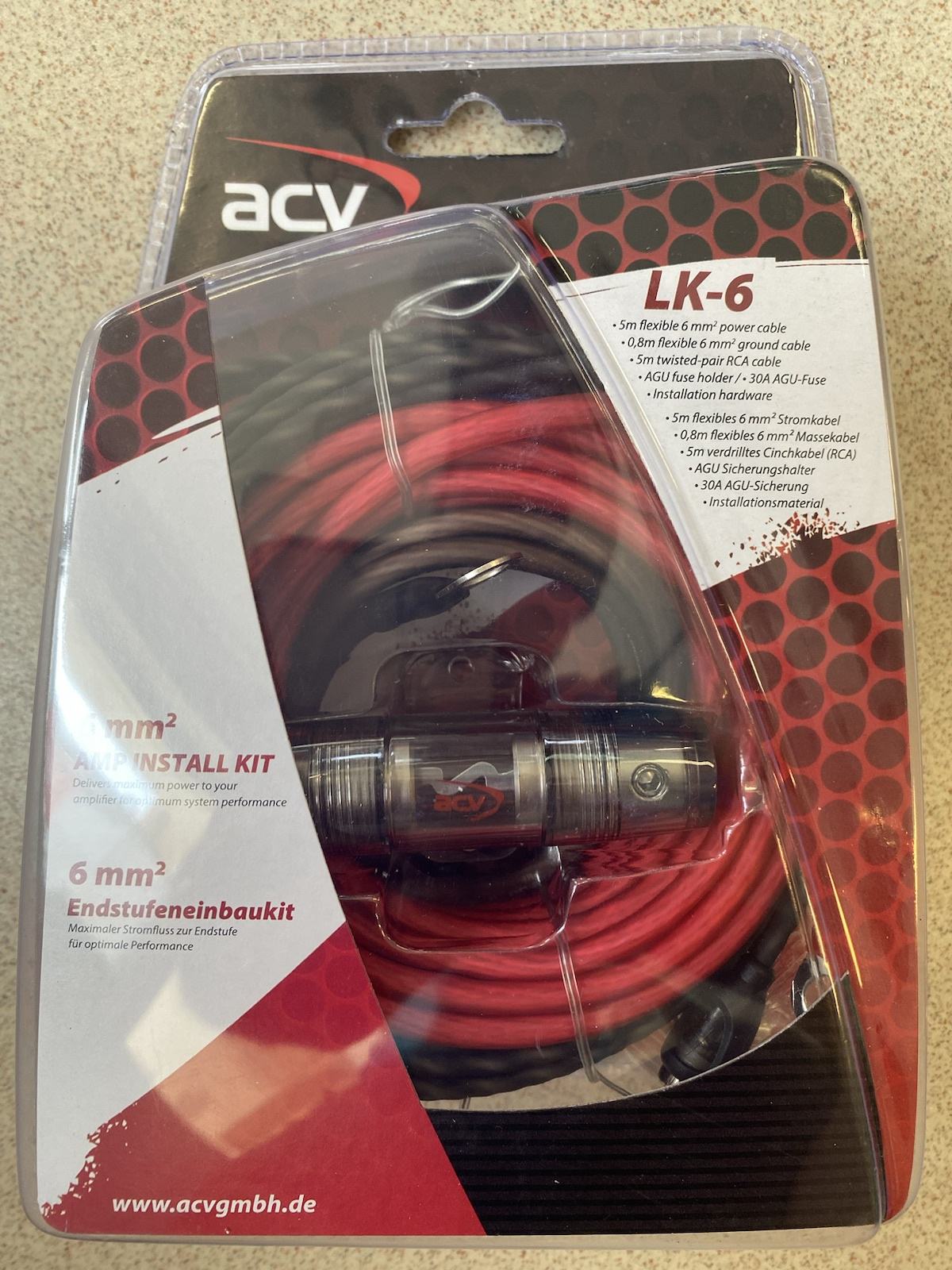 Set kablova za ugradnju auto pojacala ACV LK-6
