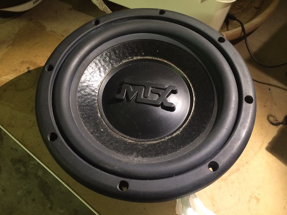 Subwoofer MTX, 10, 25 cm, 400 Watt RMS