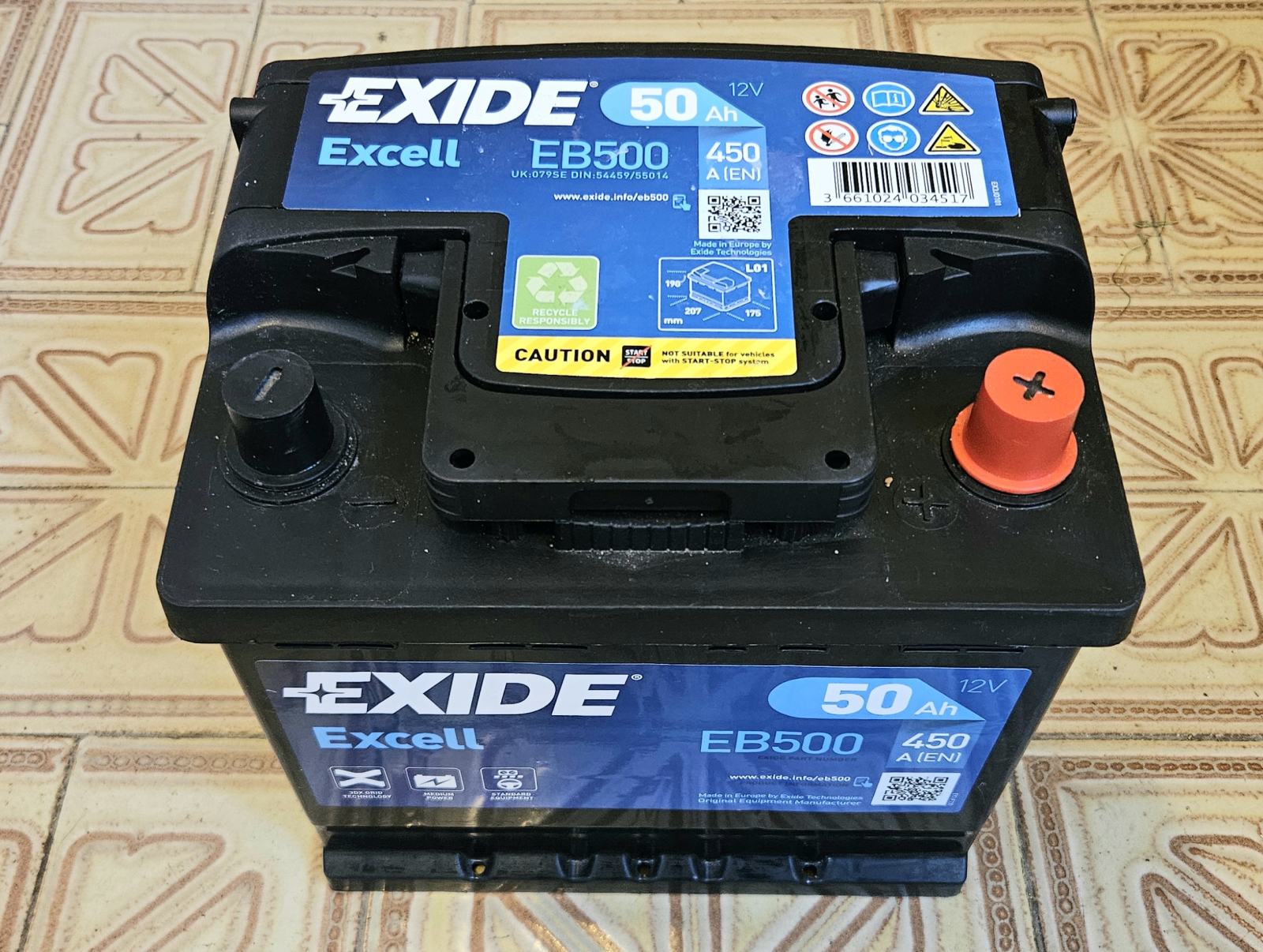 Akumulator za auto Exide Excell 12V 50Ah 450A(EN) ♦️♦️ NOVO NOVO ♦️♦️