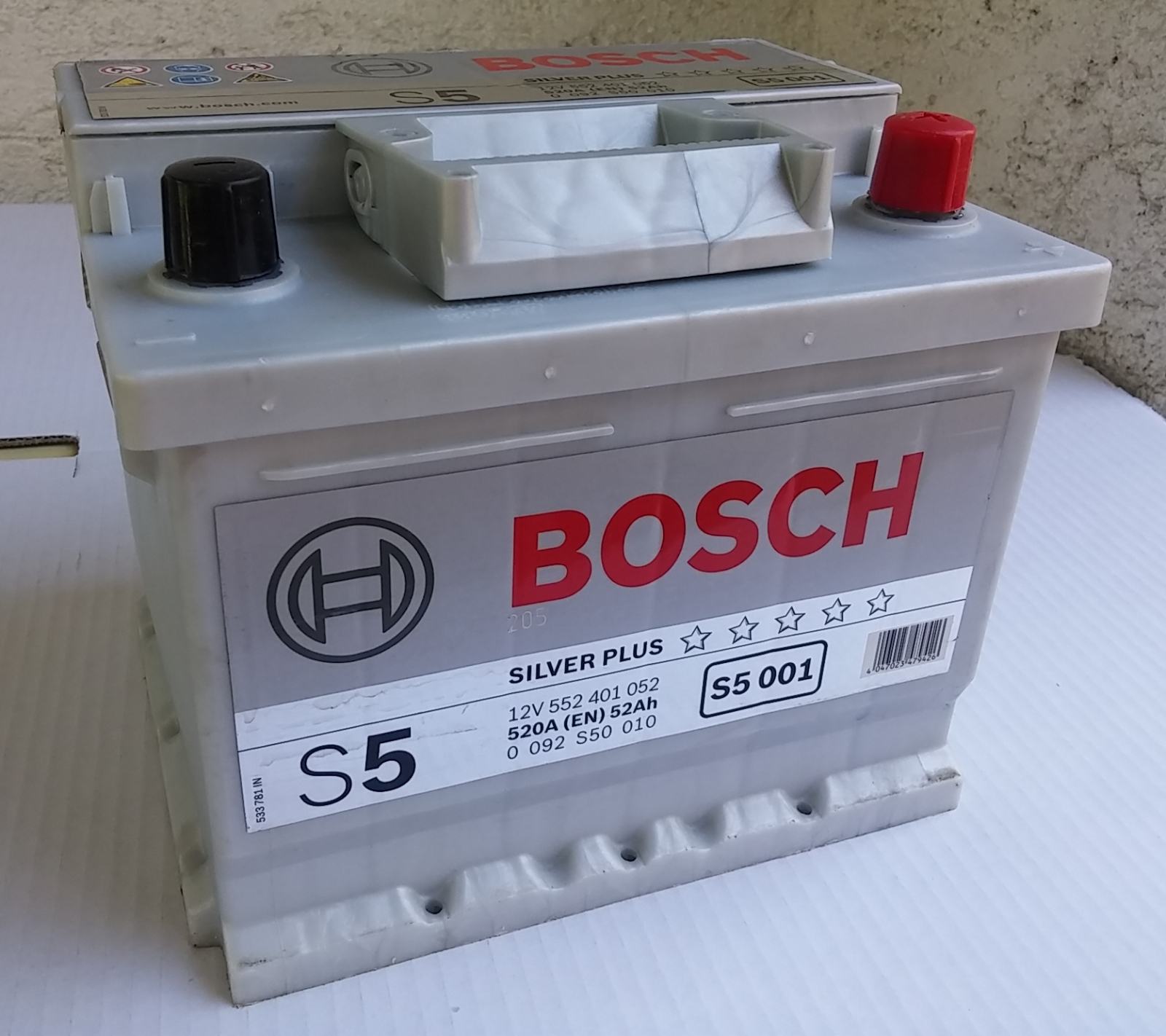 Akumulator BOSCH SILVER PLUS S5 001 52Ah, samo 149 kn