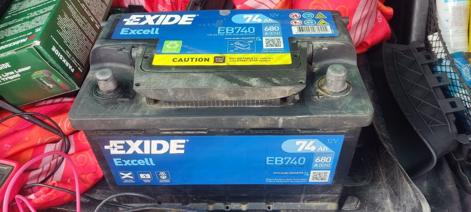 Akumulator Exide excell 74 Ah EB740