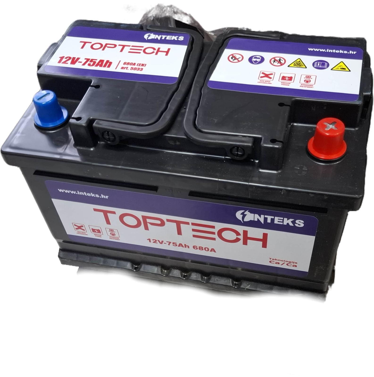 AKUMULATOR TOPTECH 75Ah 680A GARANCIJA 30 MJESECI