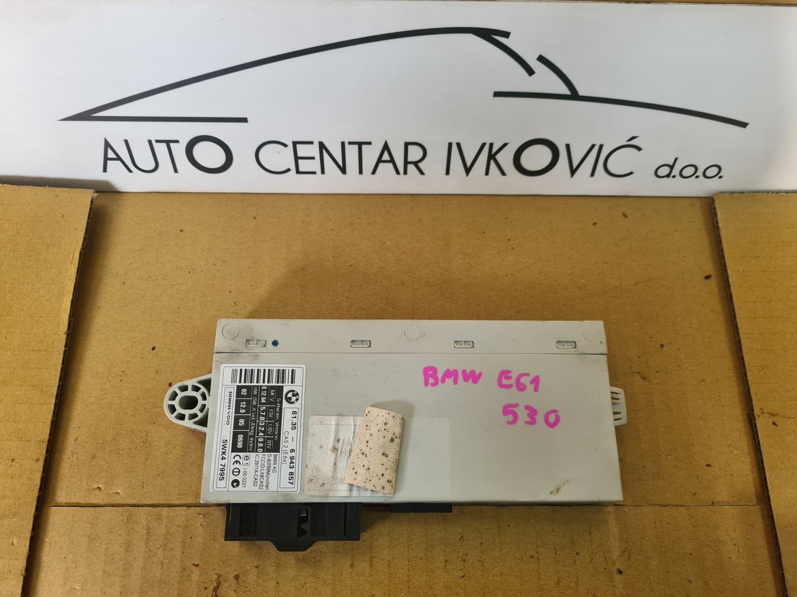 BMW E61 530D Centrala parking senzora / CAS modul