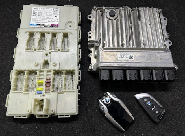 BMW G02 X4 2.5xd 2019. ECU BDC KEY SET