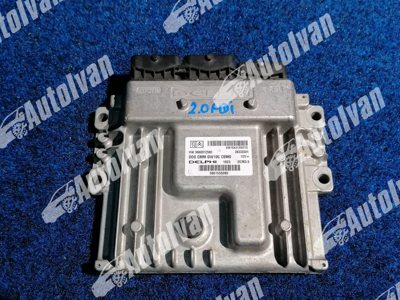 CENTRALA / RAČUNALO / KOMPJUTOR MOTORA PSA DELPHI DCM3.5 HW9666912580