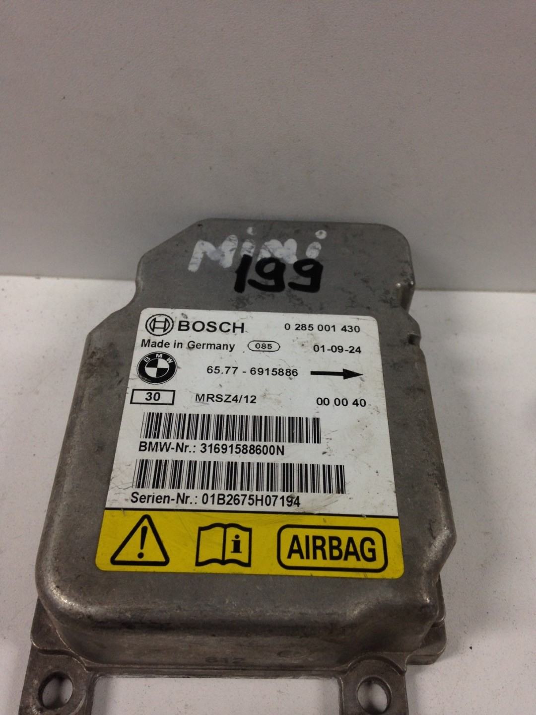 ELEKTRONIKA AIRBAGA MINI MINI (R50/R53) > 01-04 0285001430