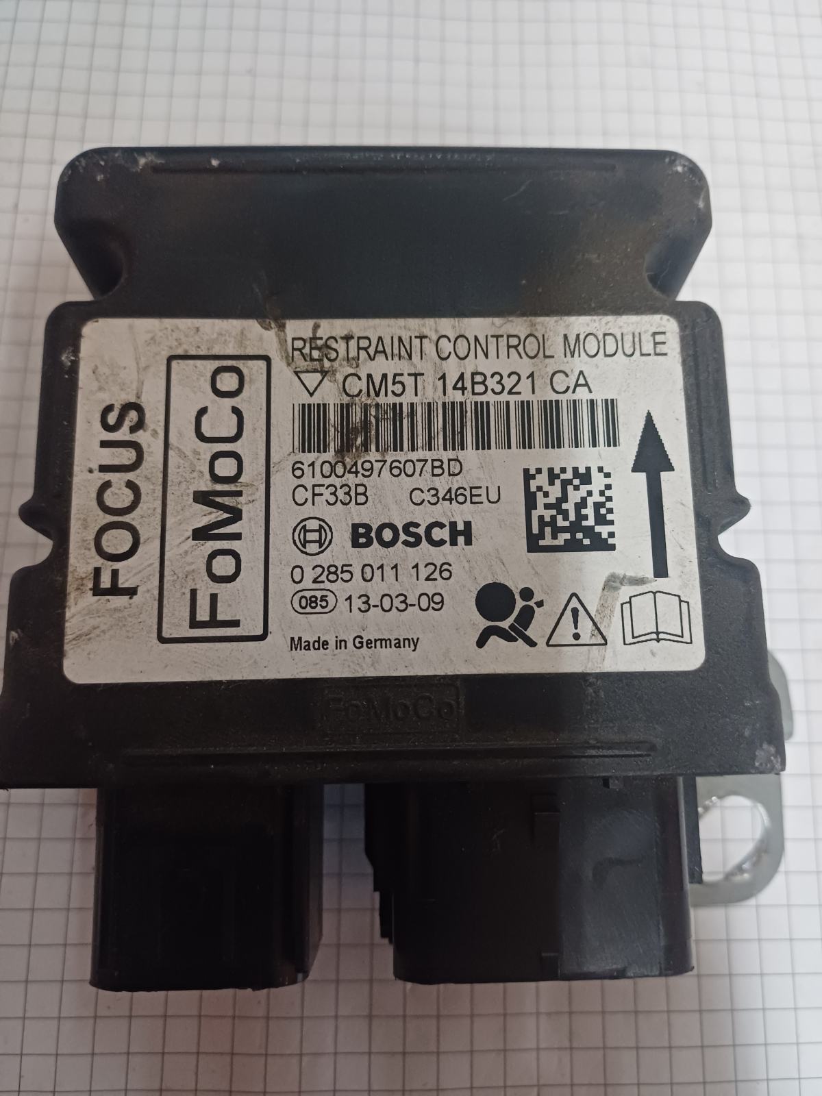 Ford focus control module airbag CM5T14B321CA BOSCH