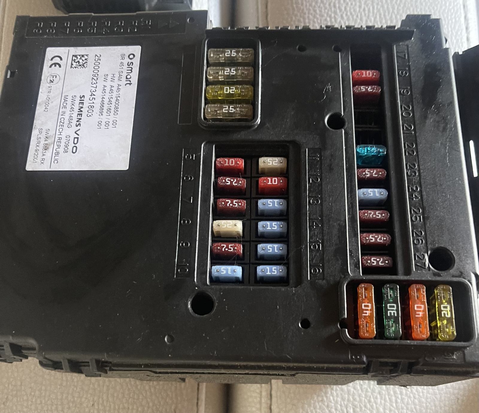 Kutija modul ispod volana Smart fortwo 451 benz