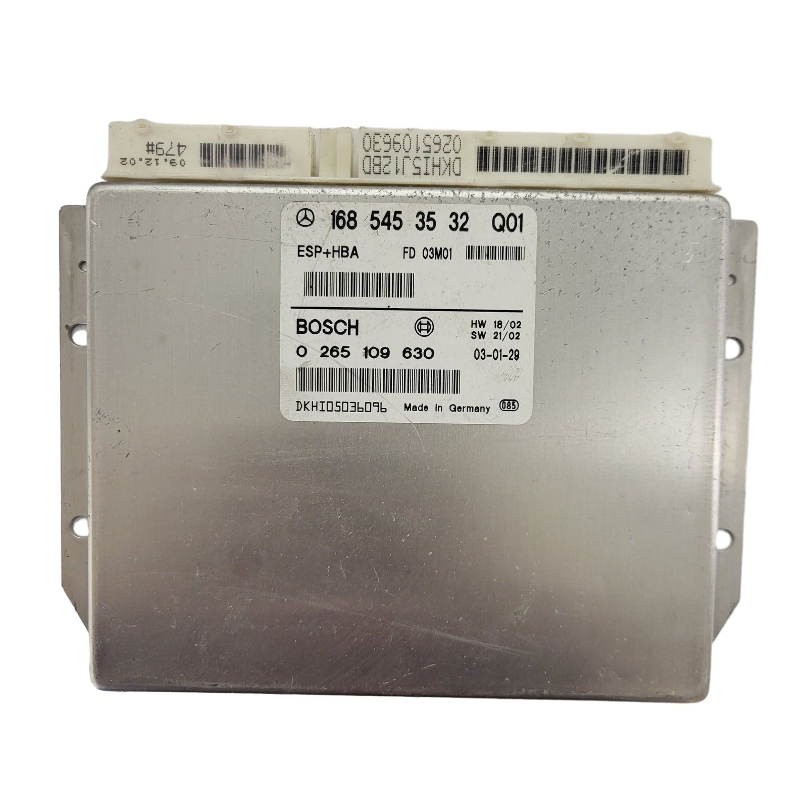 MERCEDES-BENZ A CLASS W168 ESP ECU / 1685453532 / 0265109630 / BOSCH E
