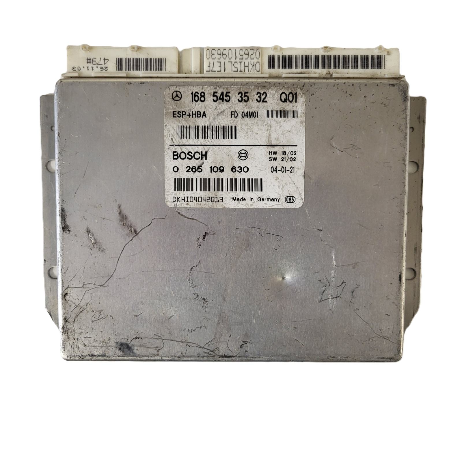 MERCEDES-BENZ A CLASS W168 ESP ECU / 1685453532 / 0265109630 / BOSCH E