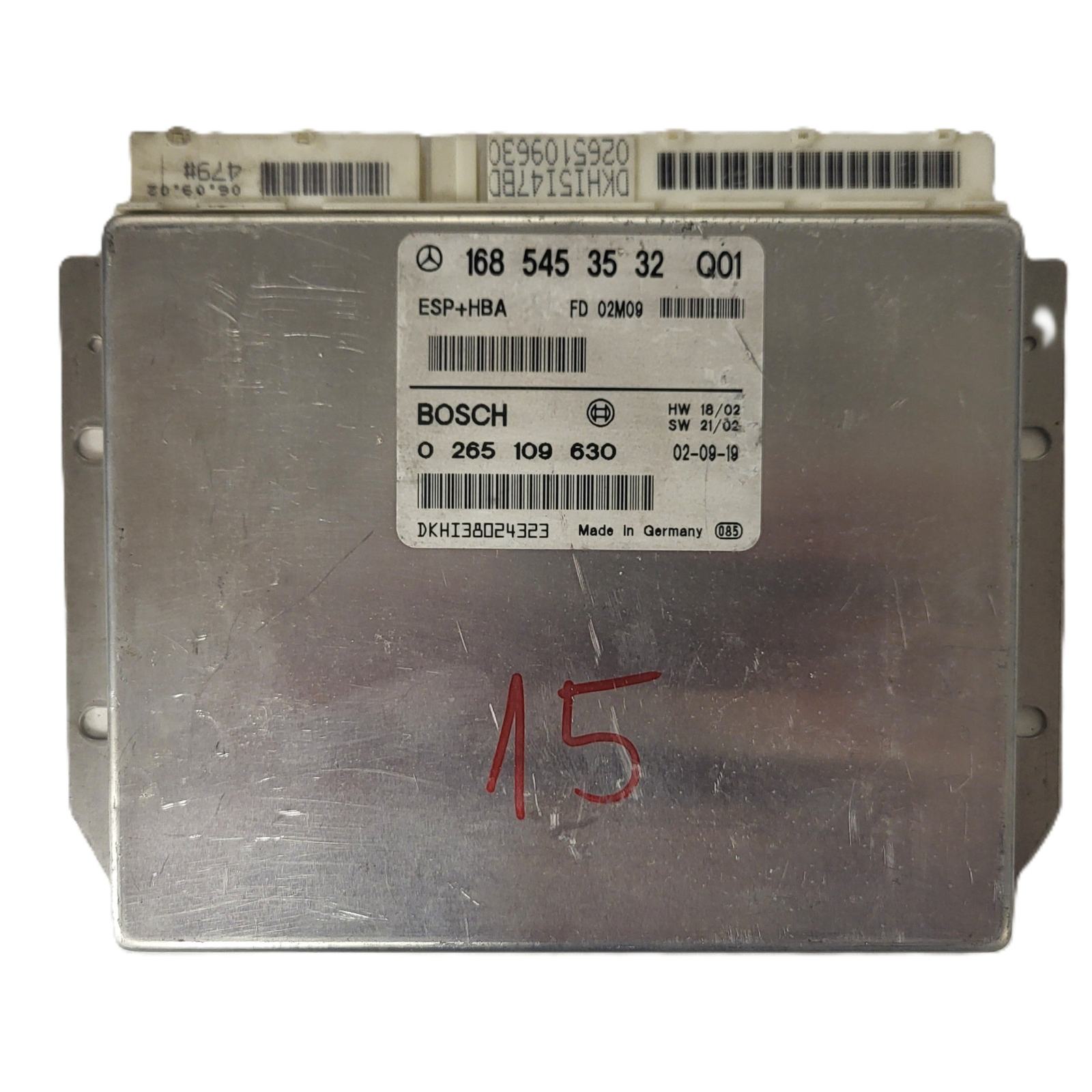 MERCEDES-BENZ A CLASS W168 ESP ECU / 1685453532 / 0265109630 / BOSCH E