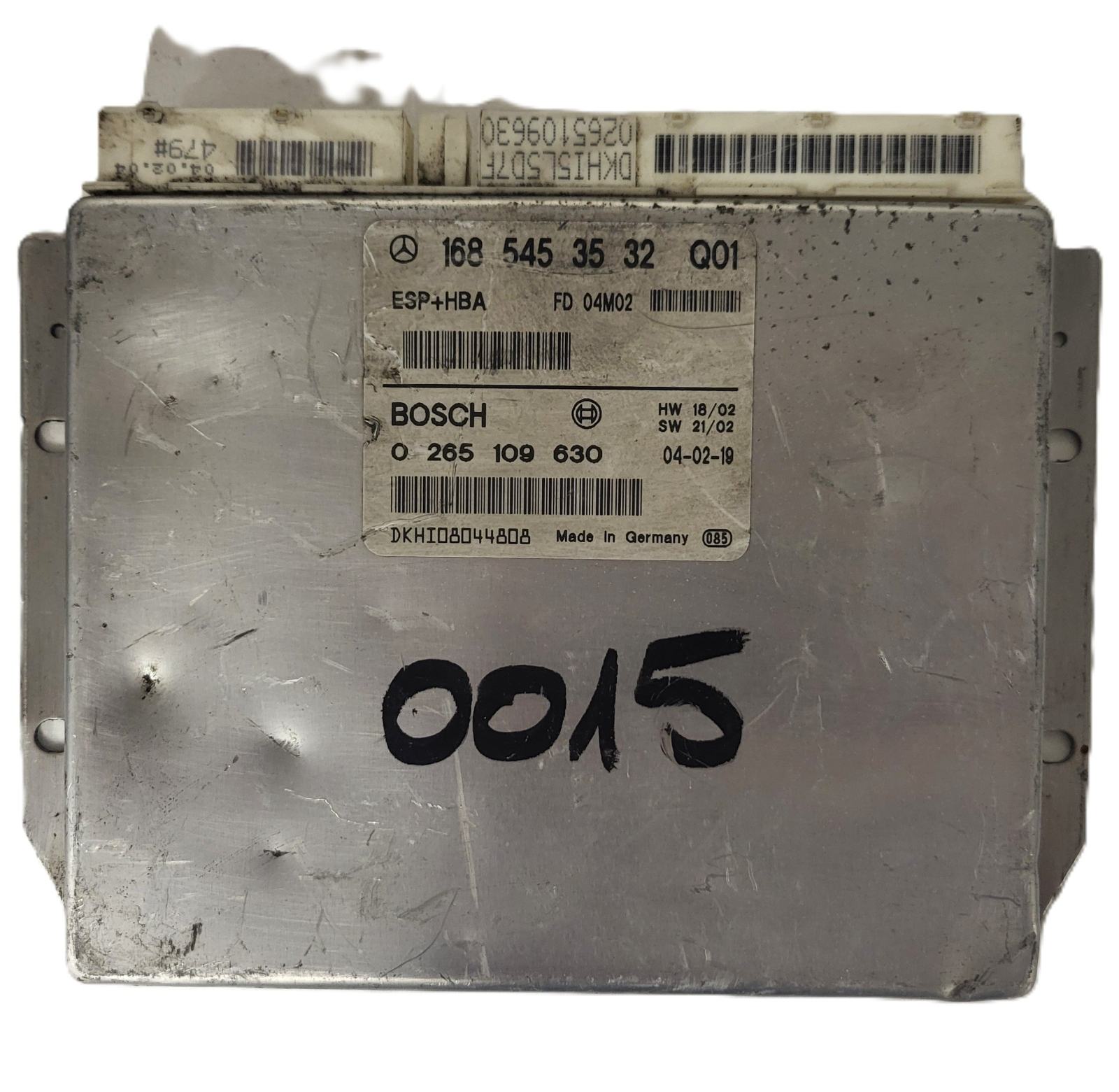 MERCEDES-BENZ A CLASS W168 ESP ECU / 1685453532 / 0265109630 / BOSCH E
