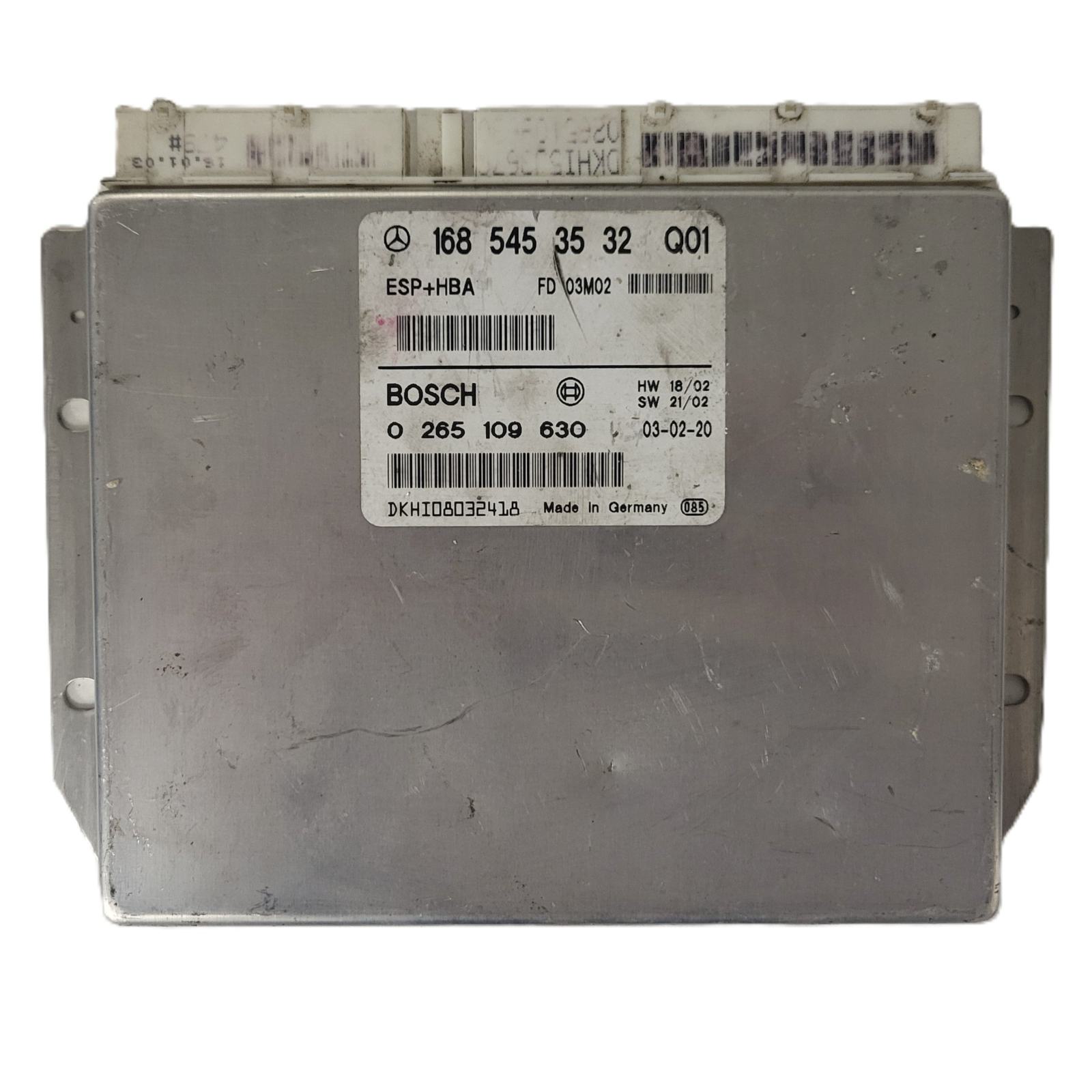 MERCEDES-BENZ A CLASS W168 ESP ECU / 1685453532 / 0265109630 / BOSCH E