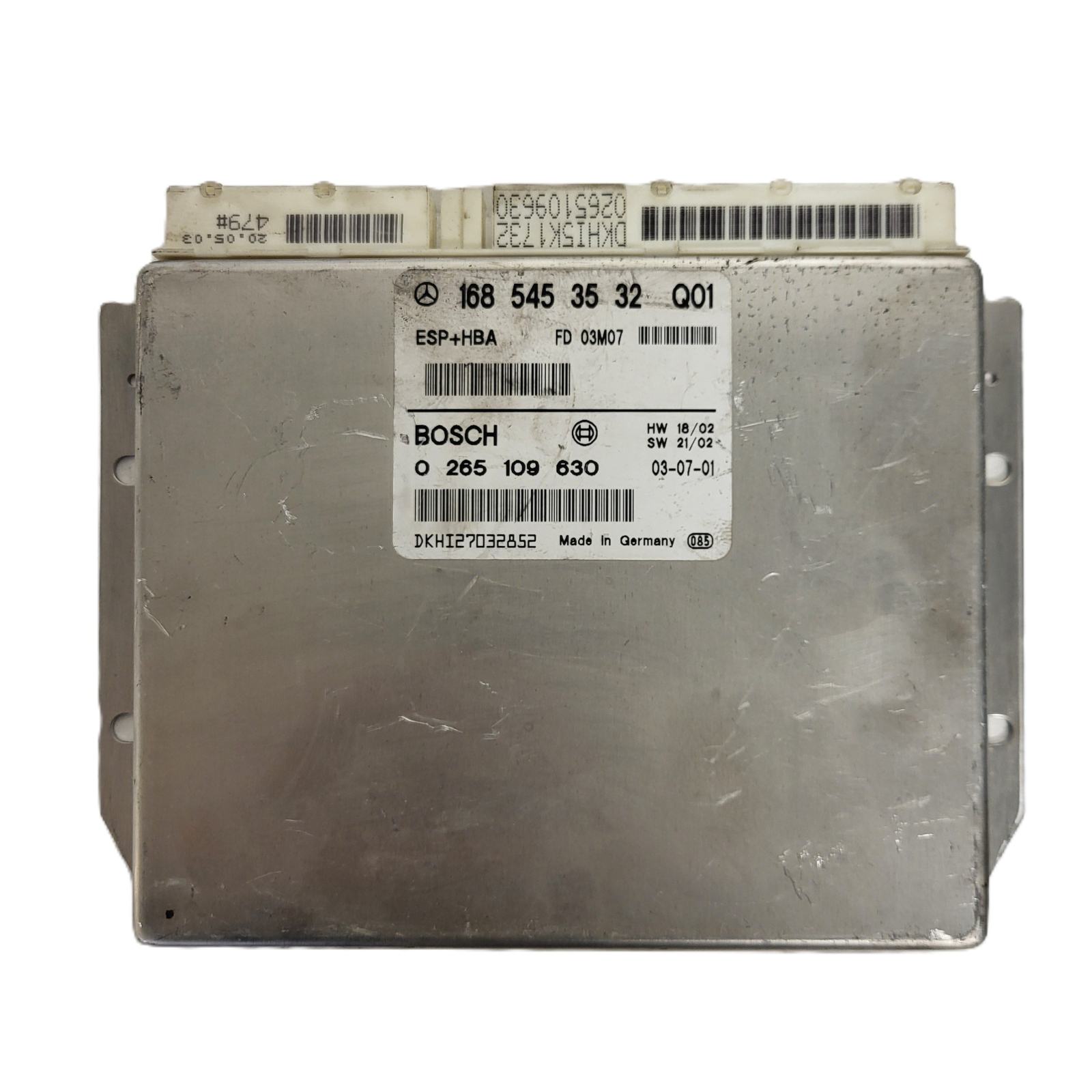 MERCEDES-BENZ A CLASS W168 ESP ECU / 1685453532 / 0265109630 / BOSCH E
