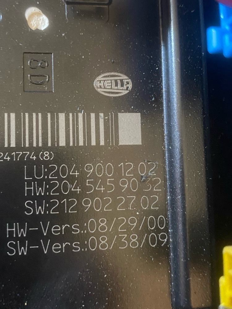 Mercedes C E klasa w204 w212 SAM modul A 204 900 12 02