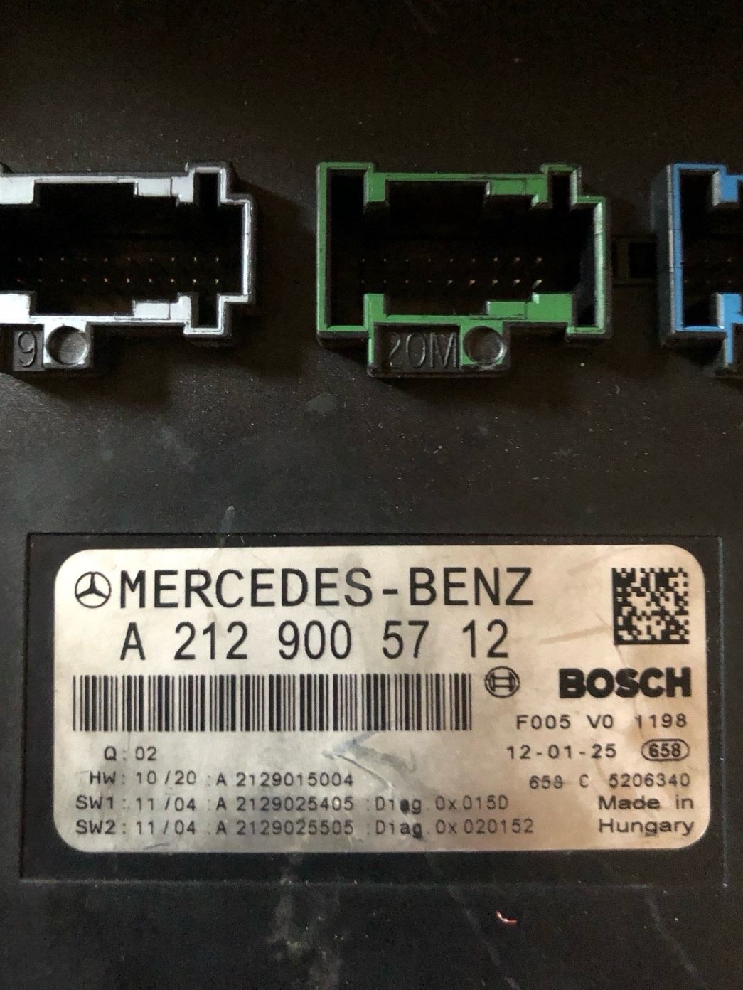 Mercedes C E klasa w204 w212 SAM modul A 212 900 57 12