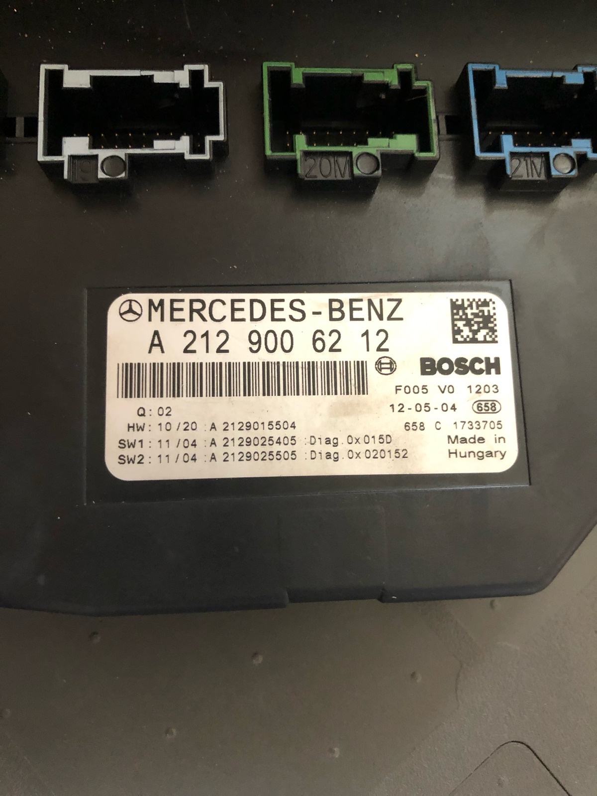 Mercedes C E klasa w204 w212 SAM modul A 212 900 62 12