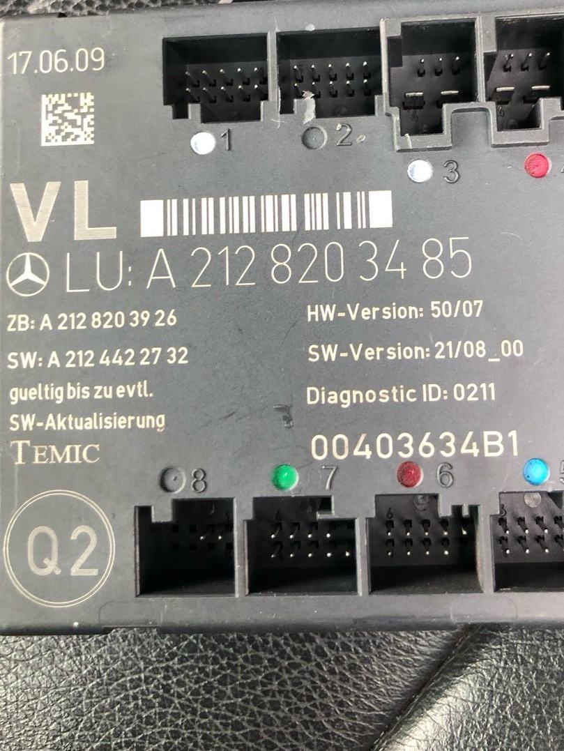 Mercedes C E klasa w204 w212 SAM modul vrata A 212 820 34 85