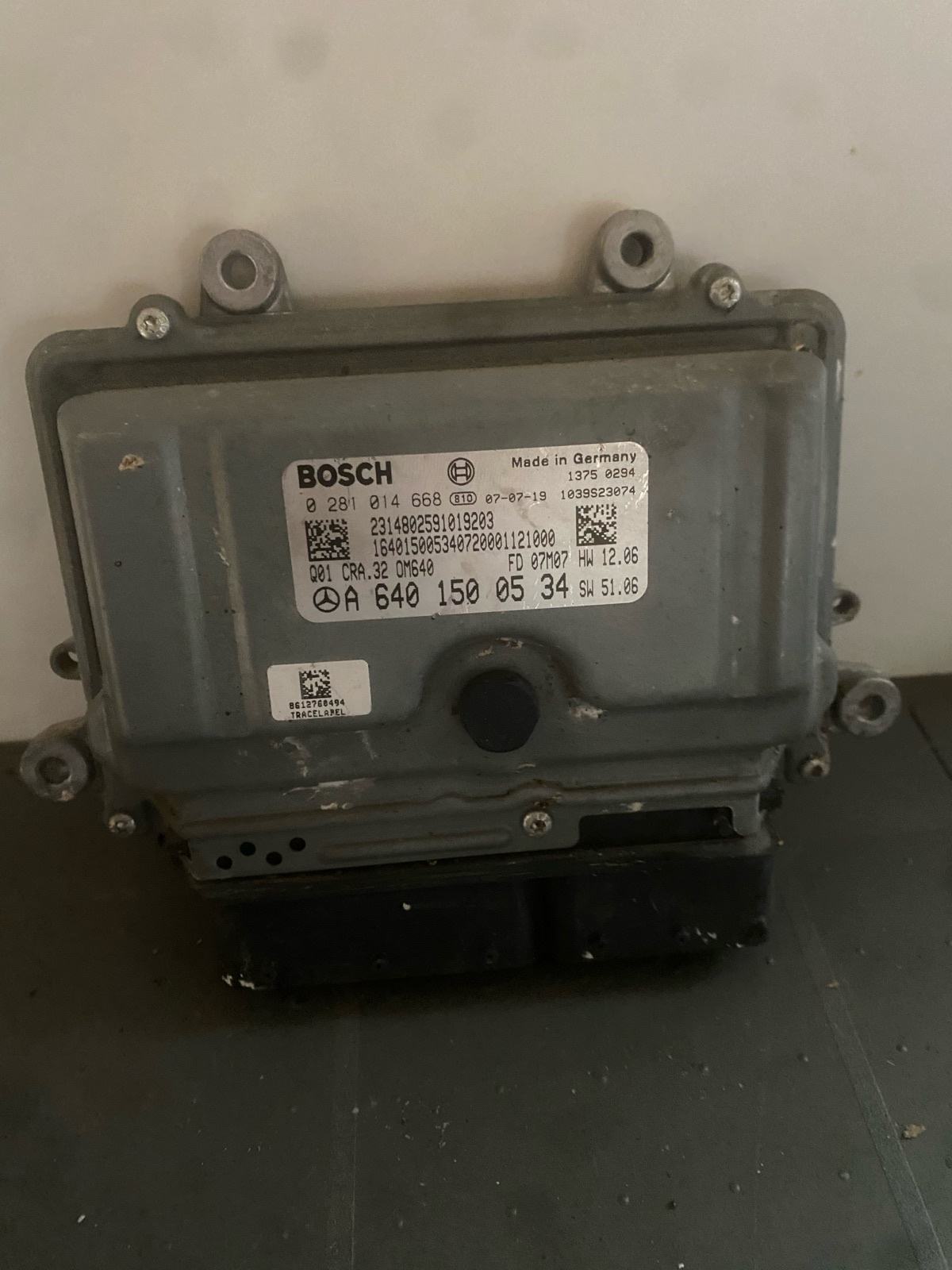 Mercedes om640 A B klasa kompjuter motora A 640 150 05 34