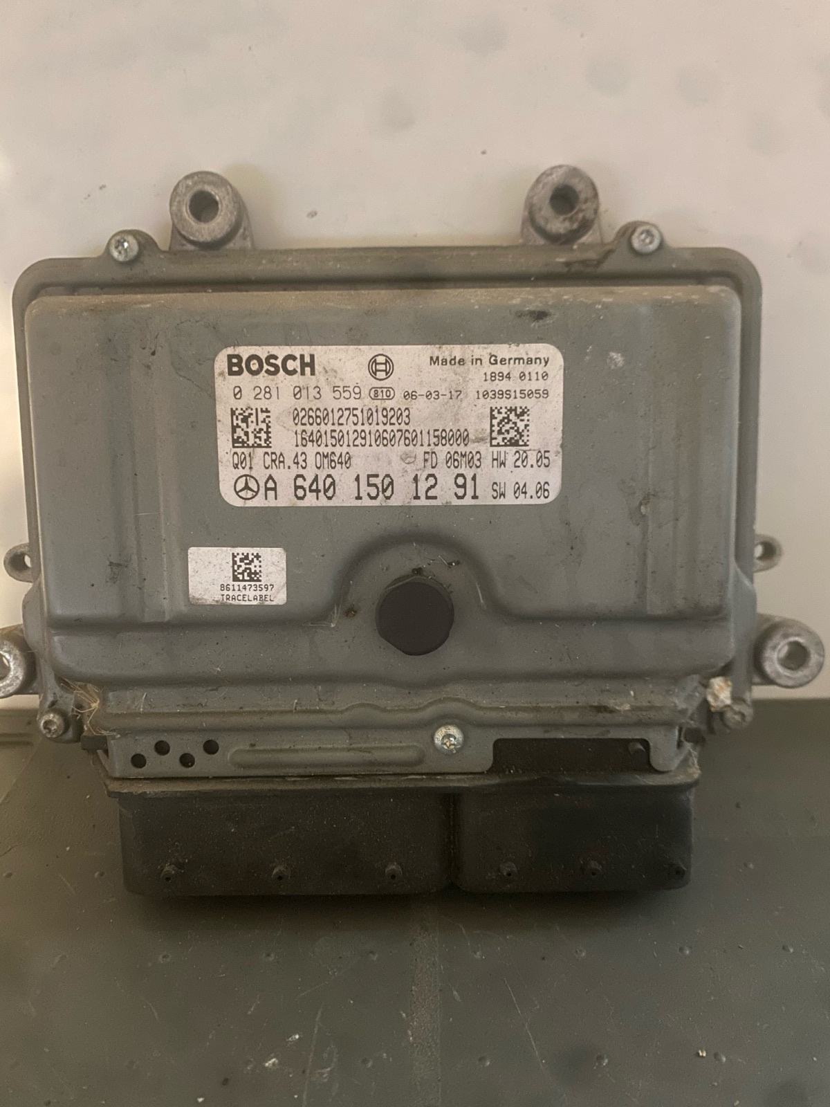 Mercedes om640 A B klasa kompjuter motora A 640 150 12 91