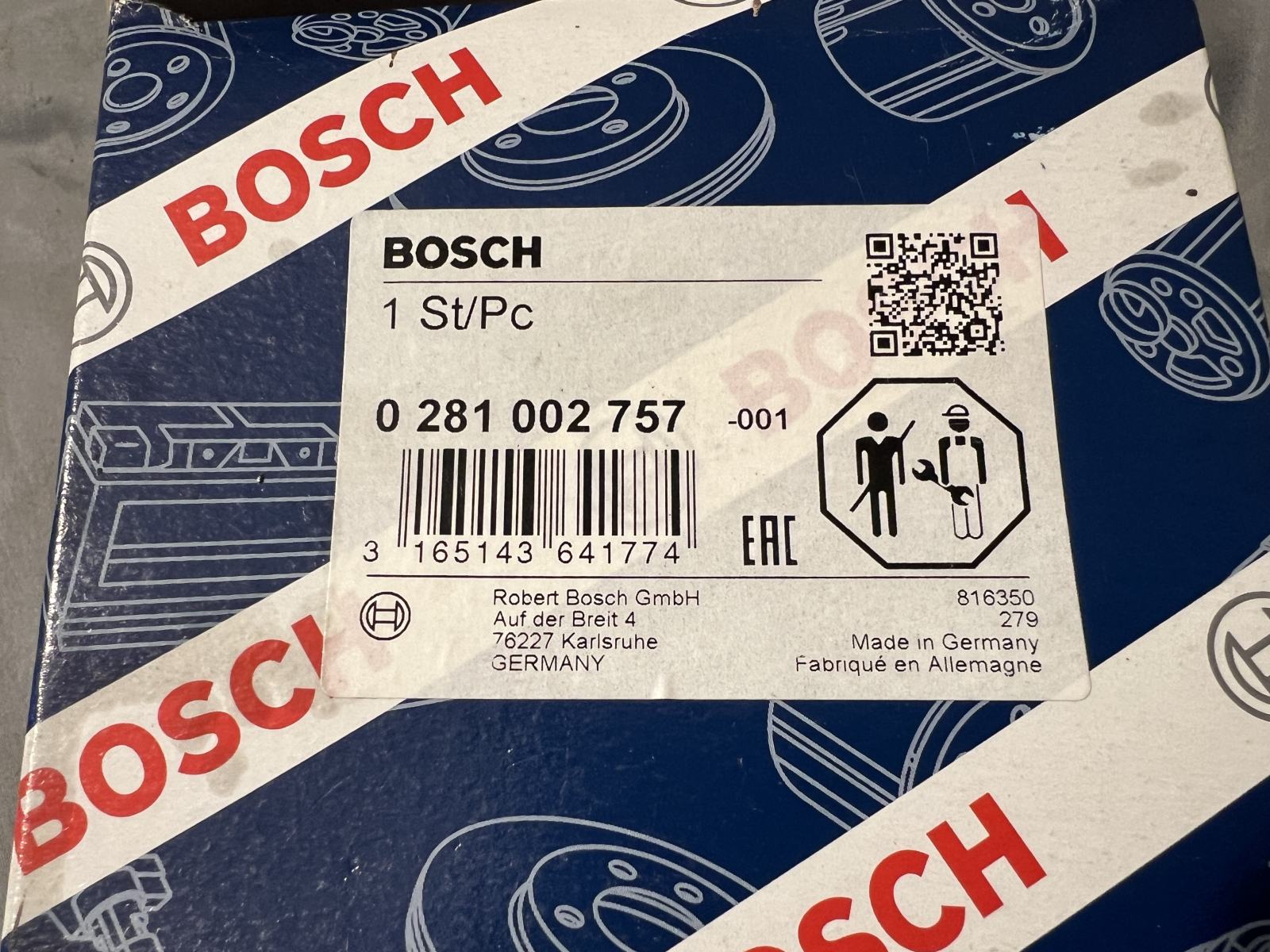 Mjerač protoka zraka MAF Senzor BOSCH 0281002757