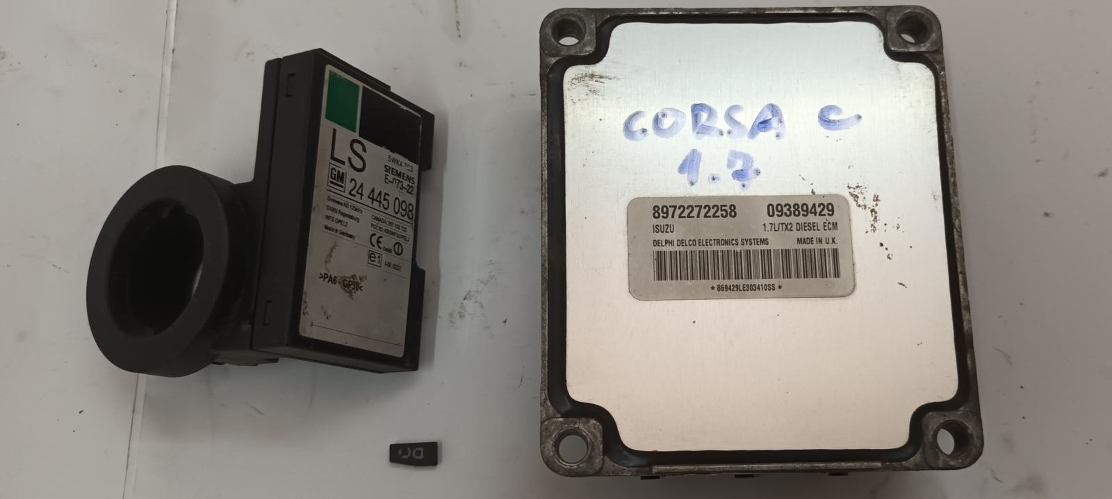 Opel Corsa C 1.7 kompjuter motora- ecu set
