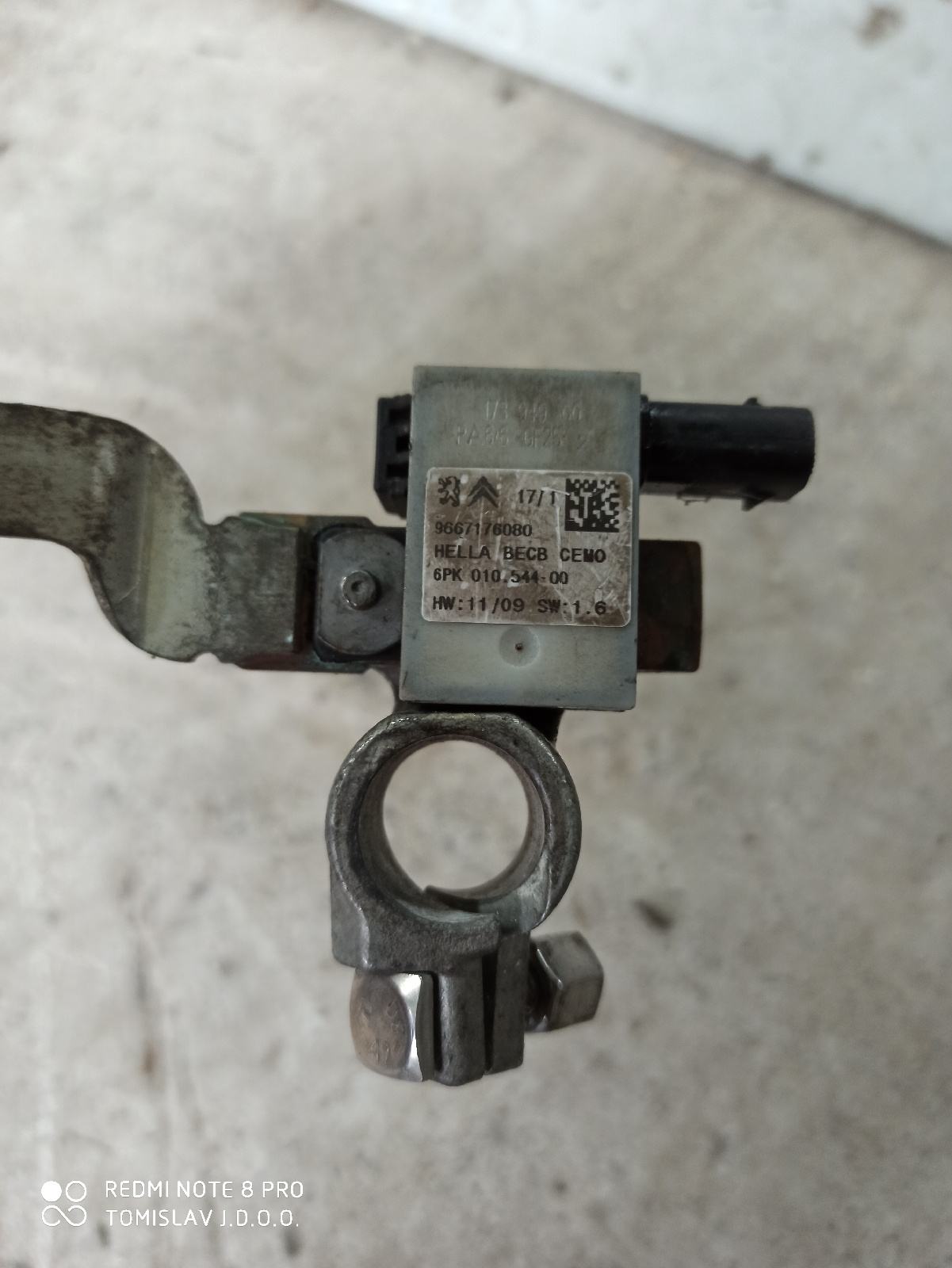 Peugeot 207 1.6hdi klema 9667176080