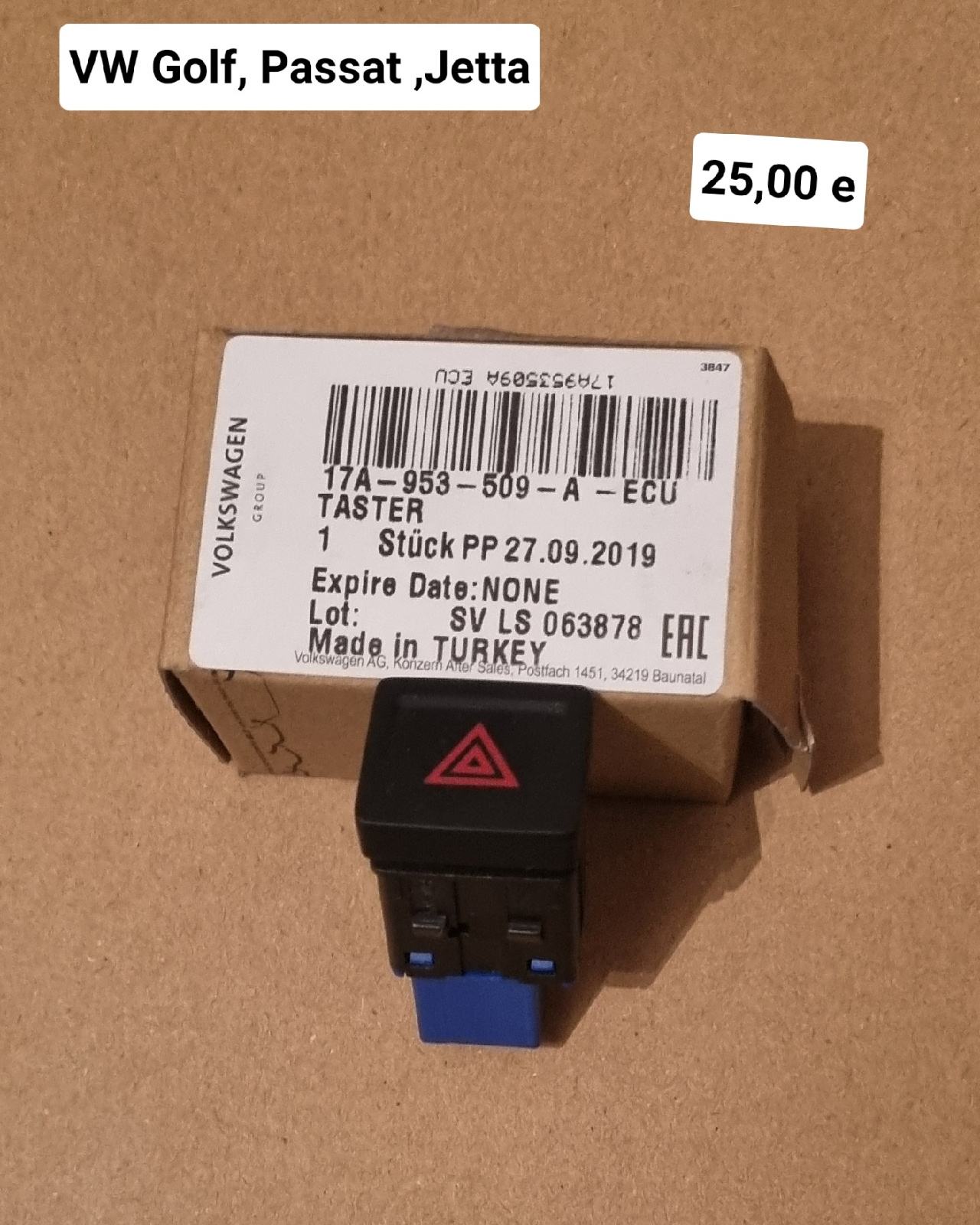 Prodajem prekidač za sva 4 žmigavca VW