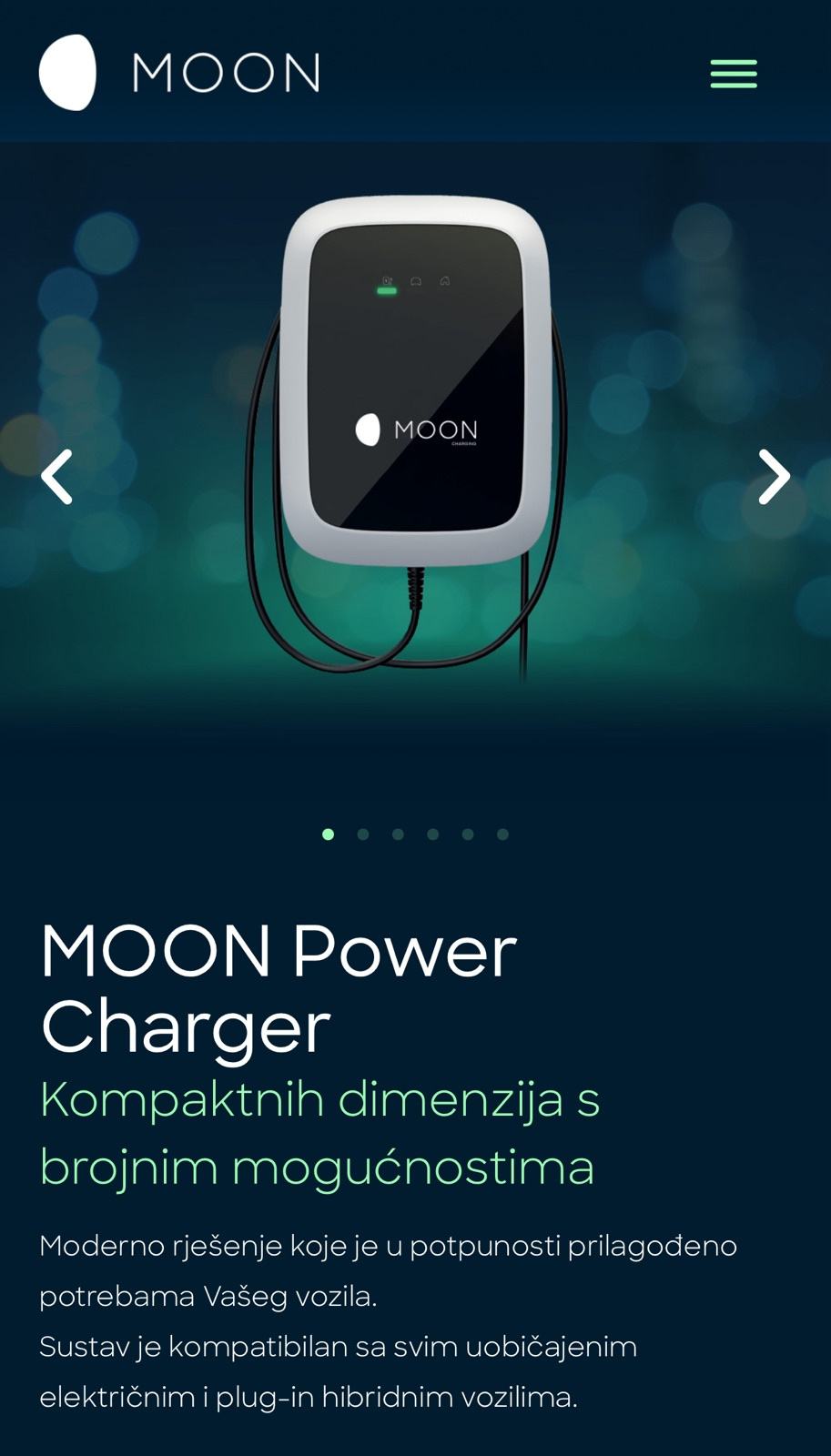 Punjač za električne automobile 11 kW MOON Power Charger