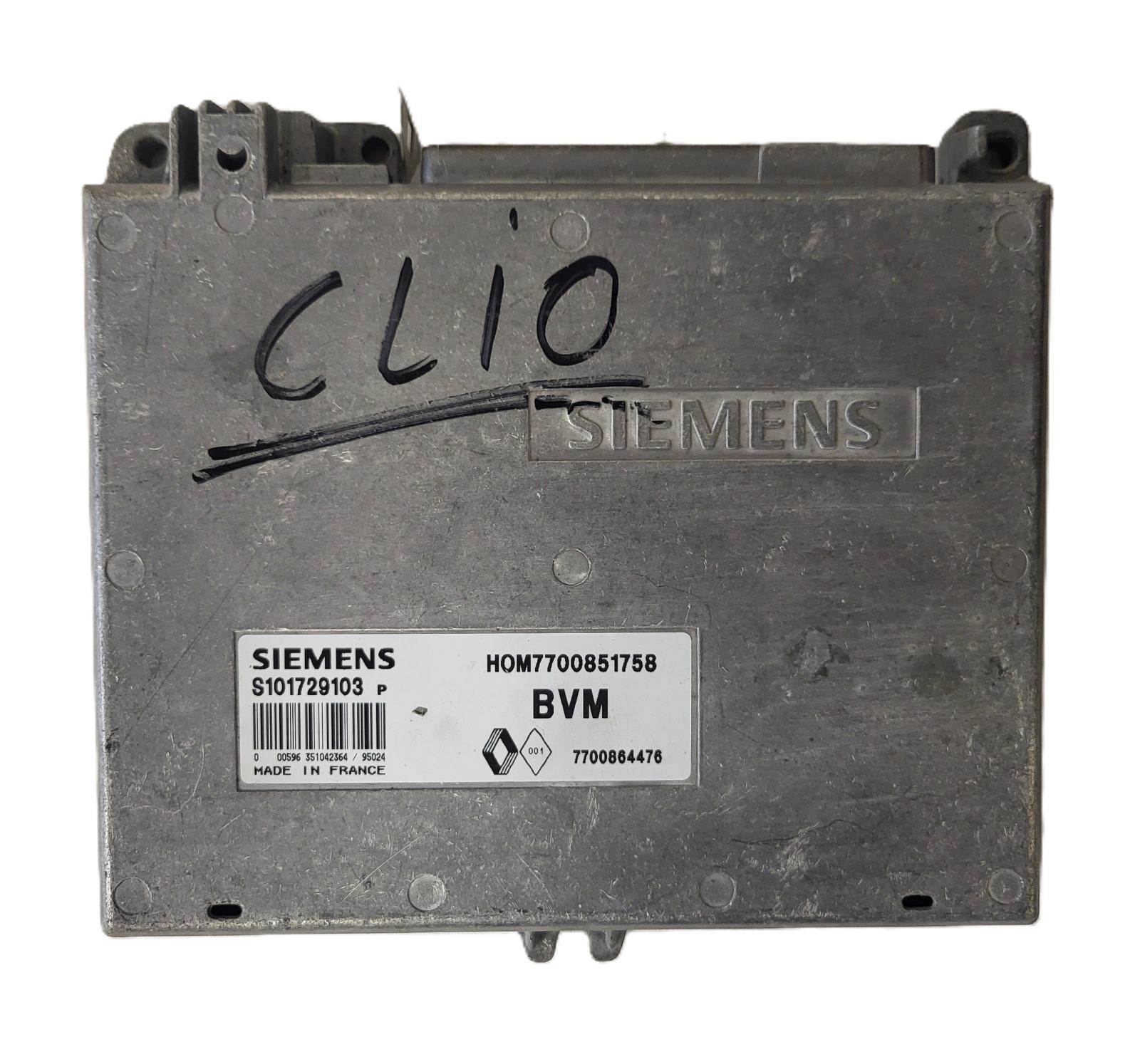 Renault Clio ECU / S101729103P / HOM 7700851758 / 7700864476 / S101729