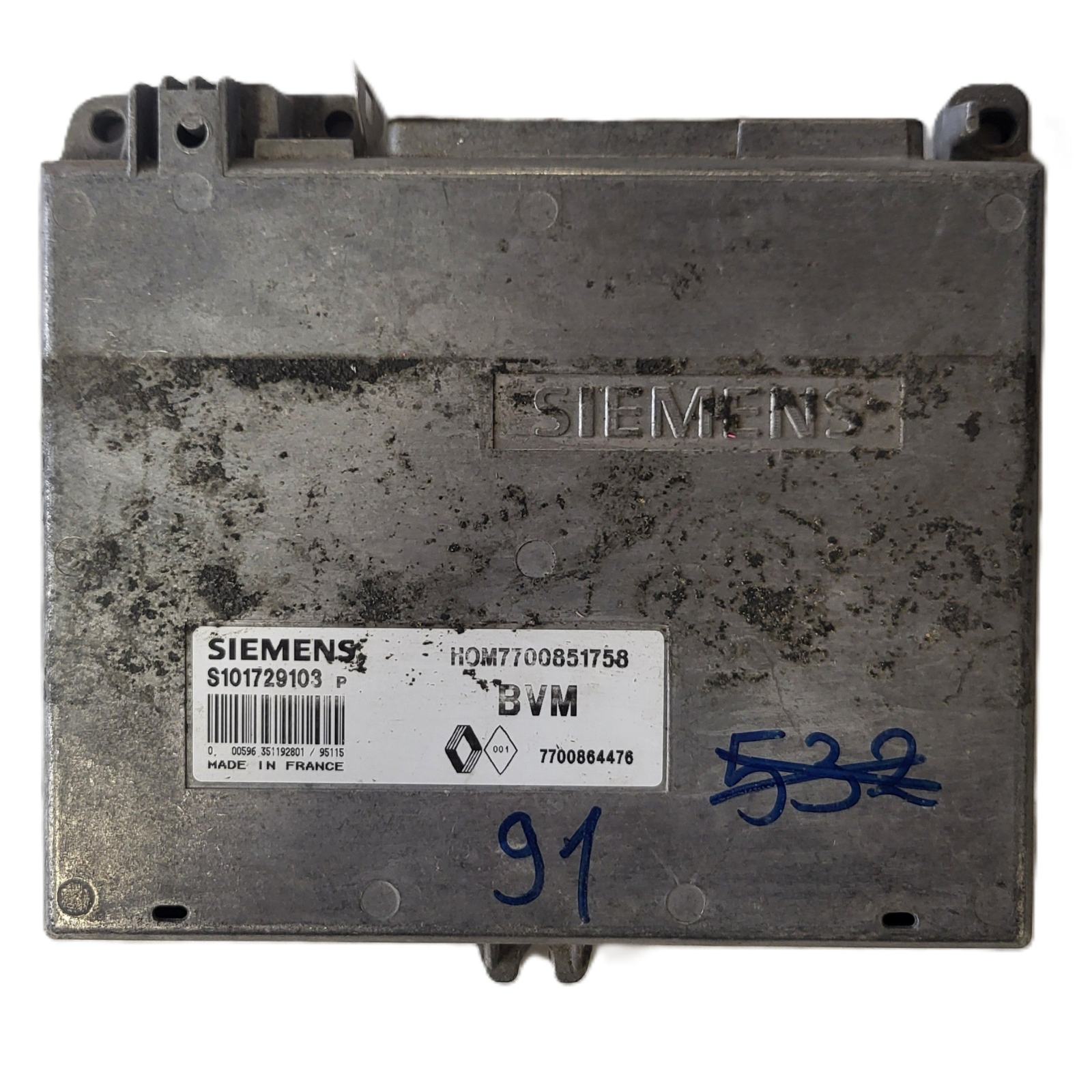 Renault Clio ECU / S101729103P / HOM 7700851758 / 7700864476 / S101729
