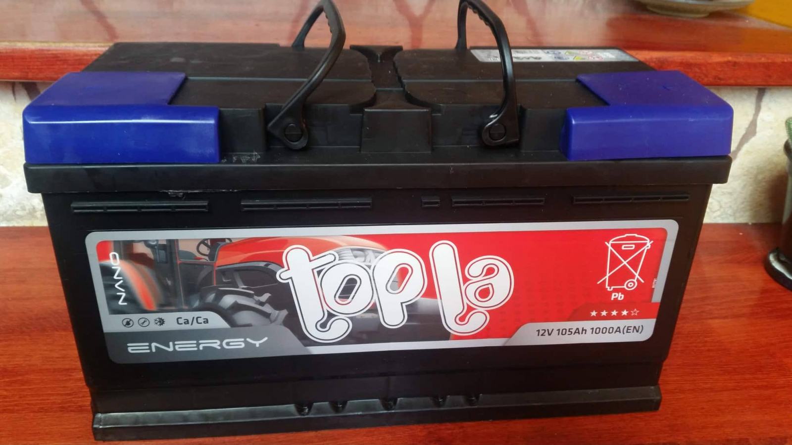 TOPLA akumulator 105ah 1000a *NOVO* *GARANCIJA 2 GOD.*