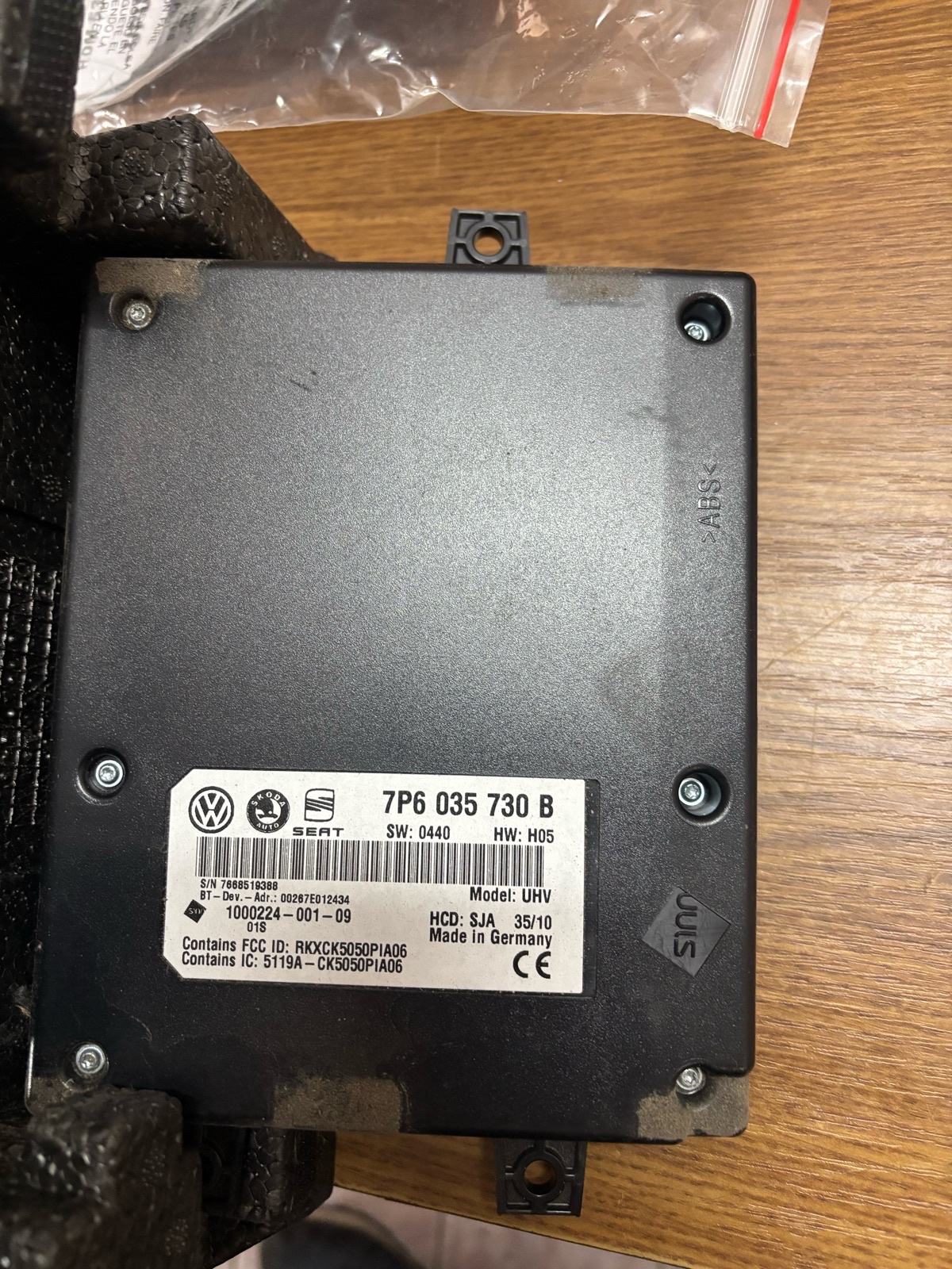 Vw bluetooth modul 7P0035730B