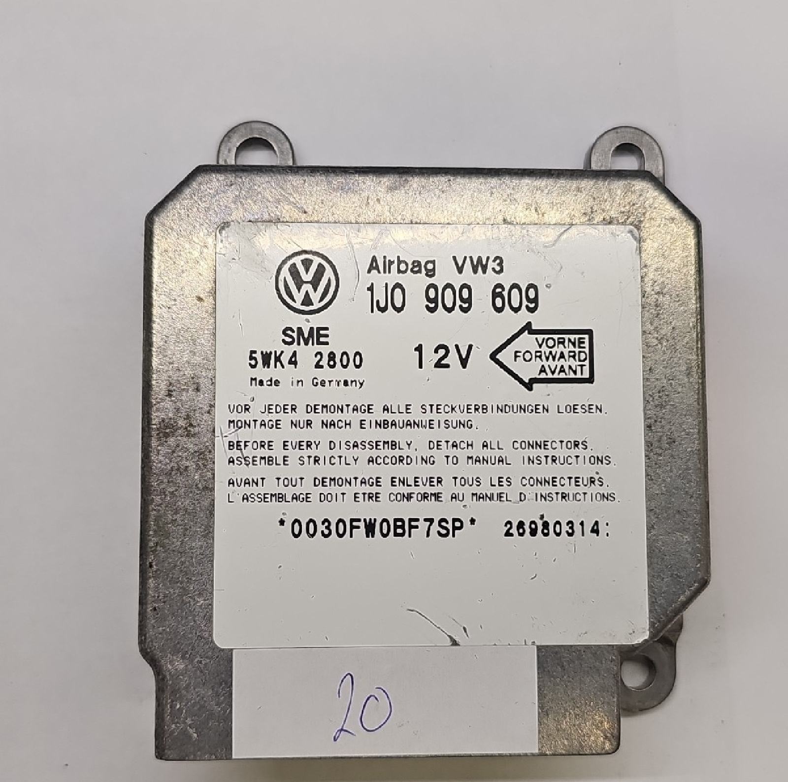 VW ŠKODA SEAT AIRBAG MODUL 1J0 909 609