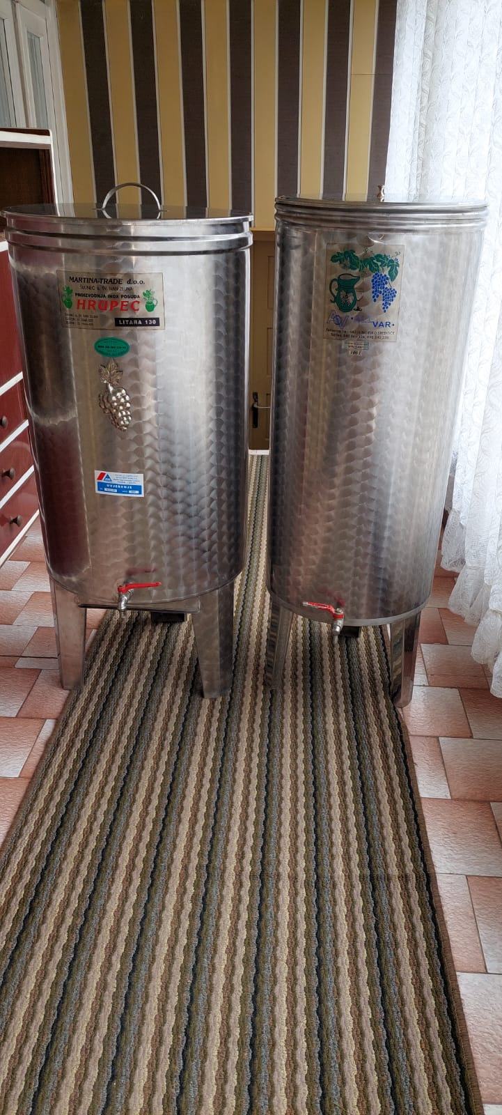 Bačve od inoxa 100 i 130 litara