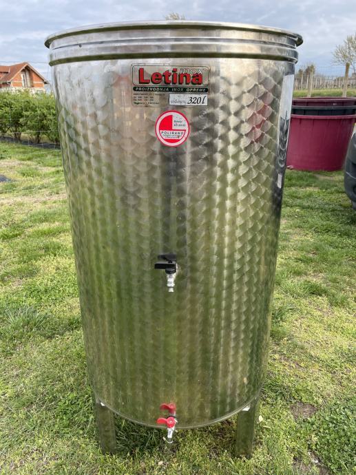 INOX BAČVA 320L LETINA