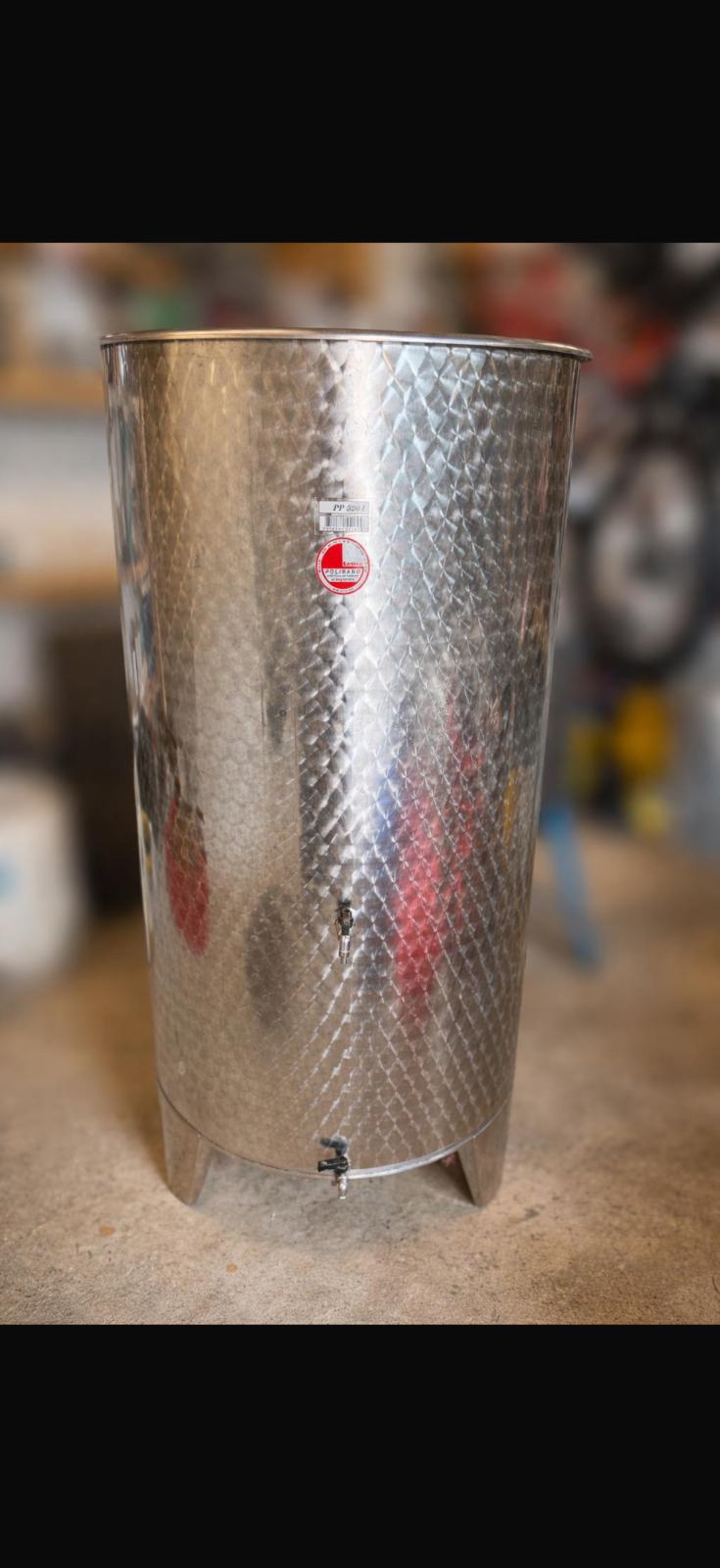 Inox bačva 520l Letina