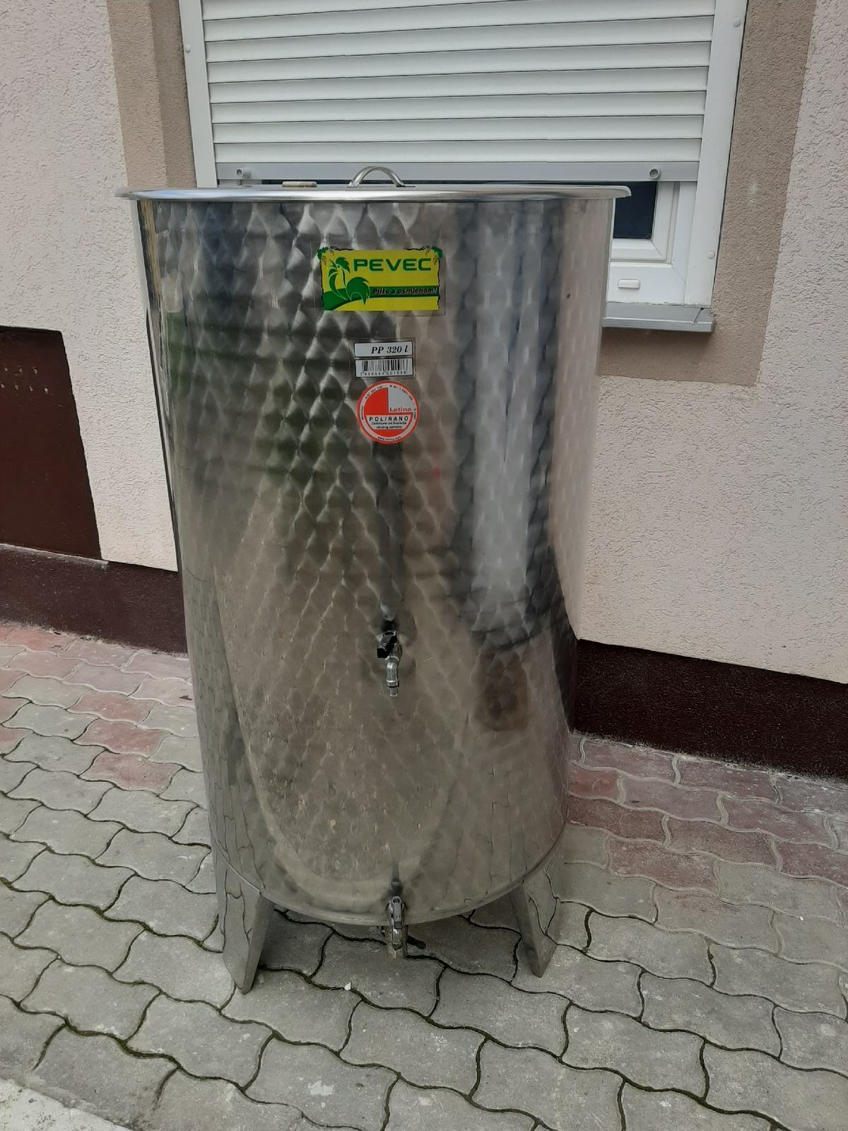 Inox bačva Letina 320l