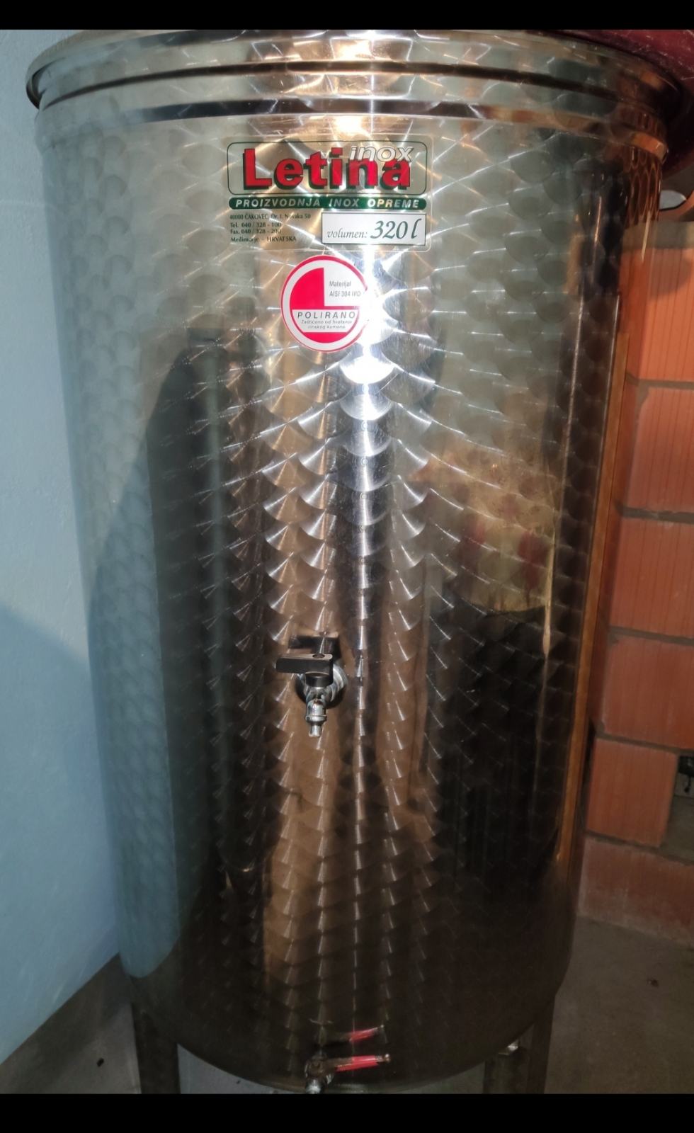 Inox bačva letina