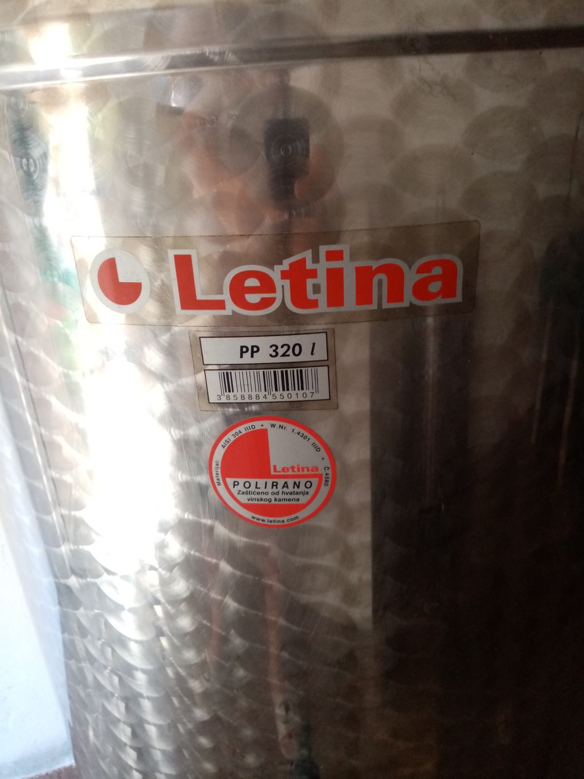 Inox bačva Letina