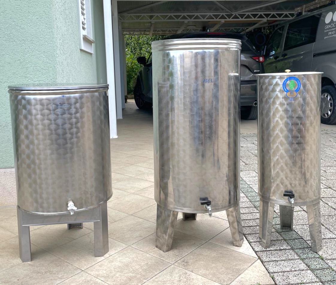 Inox bacve 150, 100 i 50 L