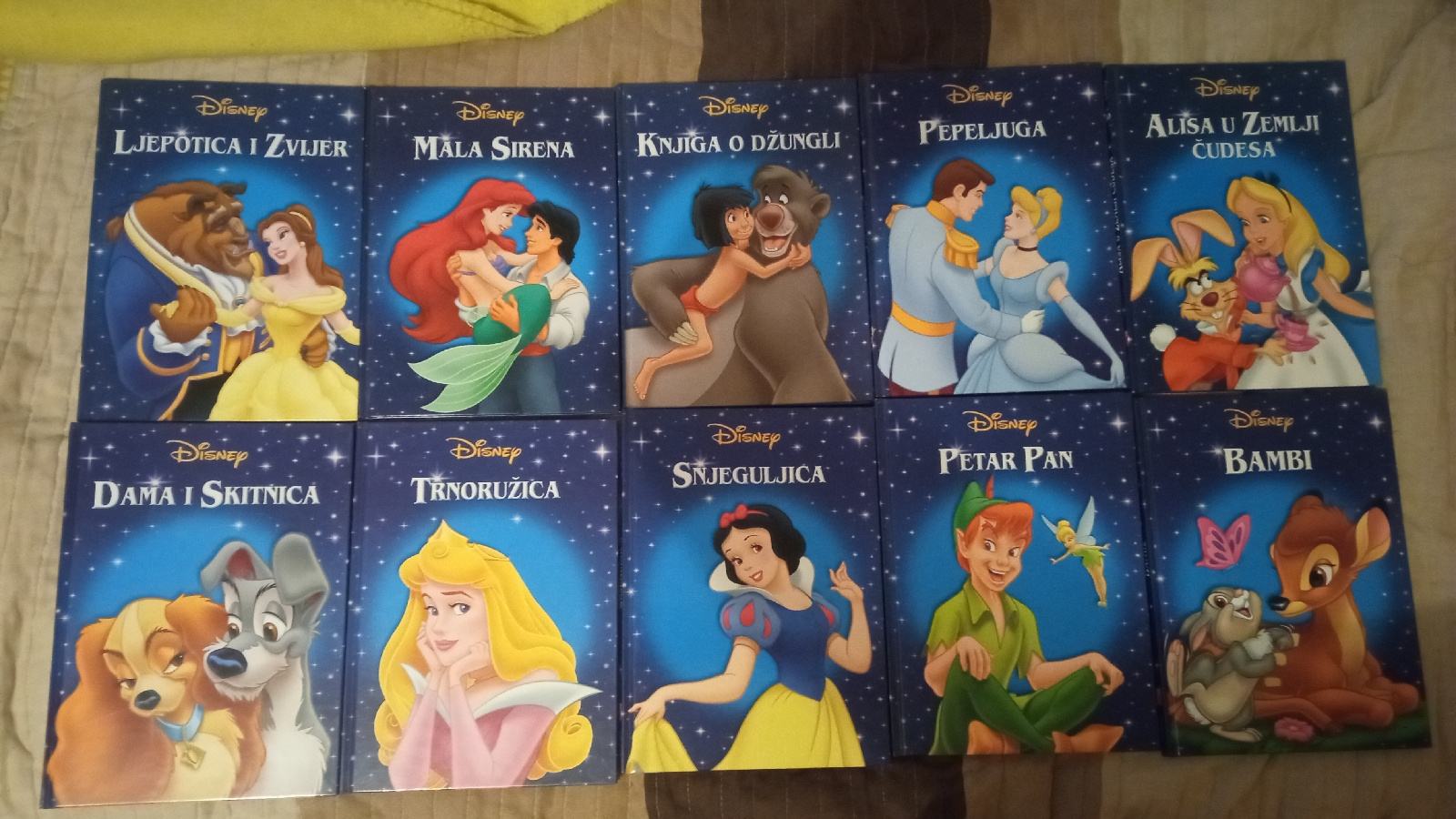 Disney dječje bajke, 10 knjiga ( 2-11) , 120 kn + poštarina
