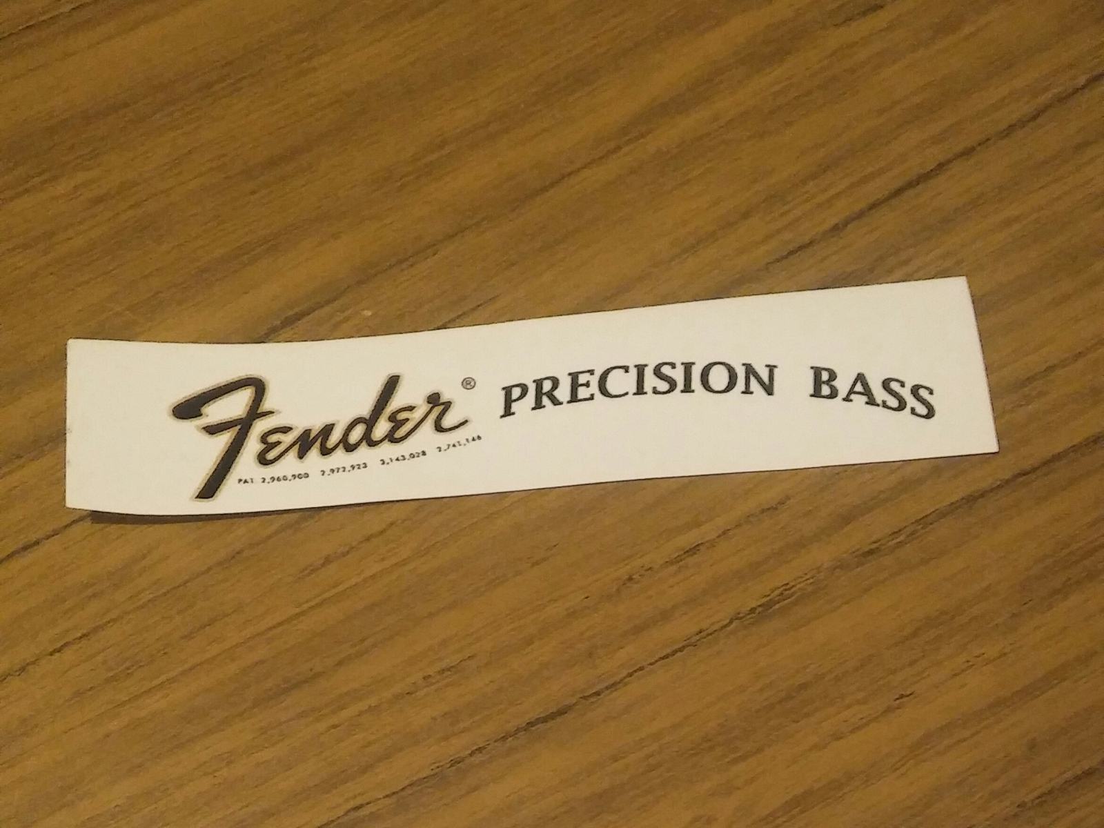 FENDER PRECISION BASS STICKER