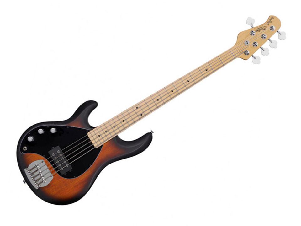 STERLING STINGRAY 5 LEFT-HANDED Vintage Sunburst Satin 5-žičana bas gi